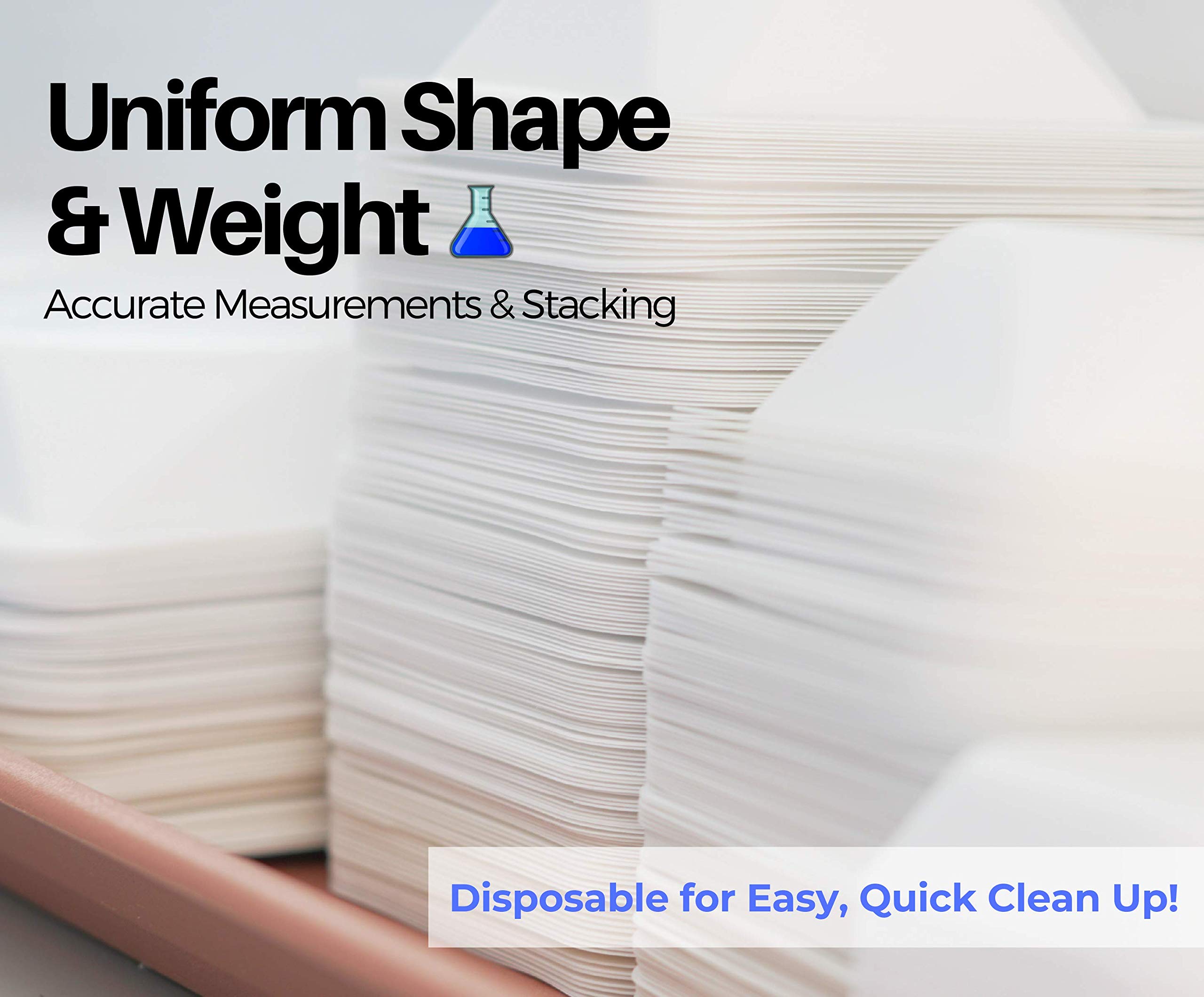 Buy Pure Ponta Weigh Boats Medium | 125 Pack 100ml Plastic Disposable ...