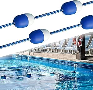 Amazon.com: 2 Pack Extra Long Pool Rope Floats - 35 to 100 Feet ...