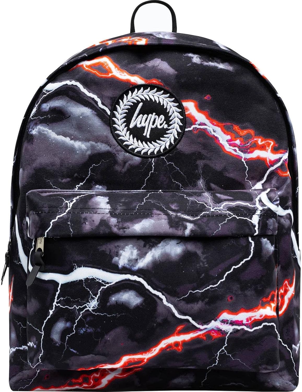 HYPE UNISEX BLACK SMOKEY STORM OUTLINE CREST BACKPACK : Amazon.co.uk ...