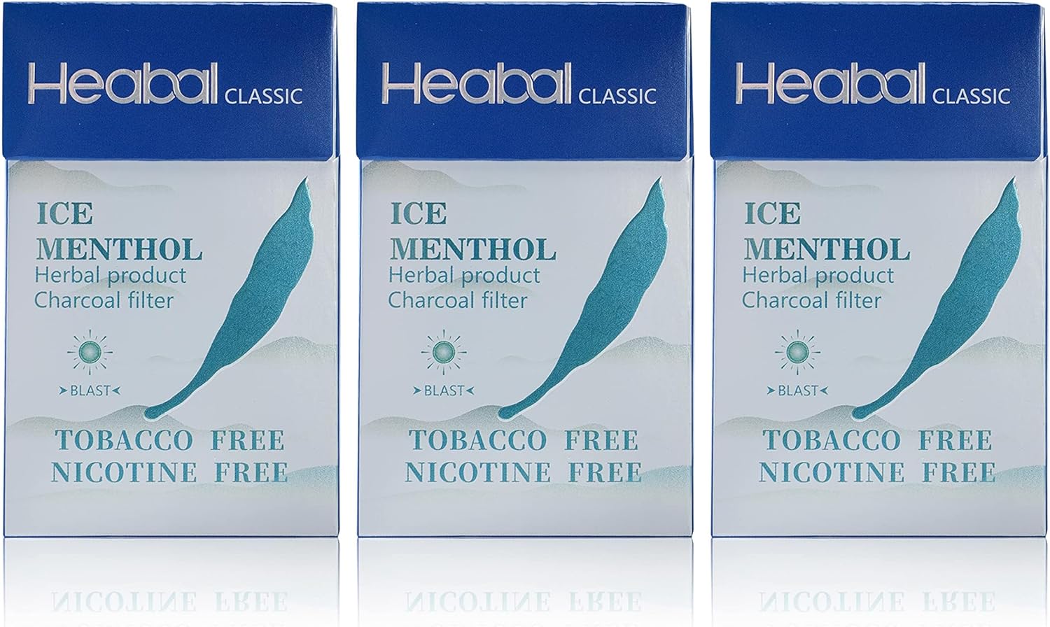 Amazon.com: HEABAL Herbal Cigarettes - Ice Menthol - Free & Free - 3 ...