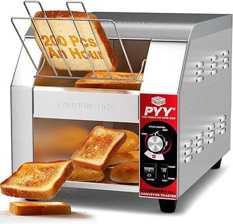 Amazon.com: PYY Commercial Conveyor Toaster - 200 Slices/Hour Upgrade ...