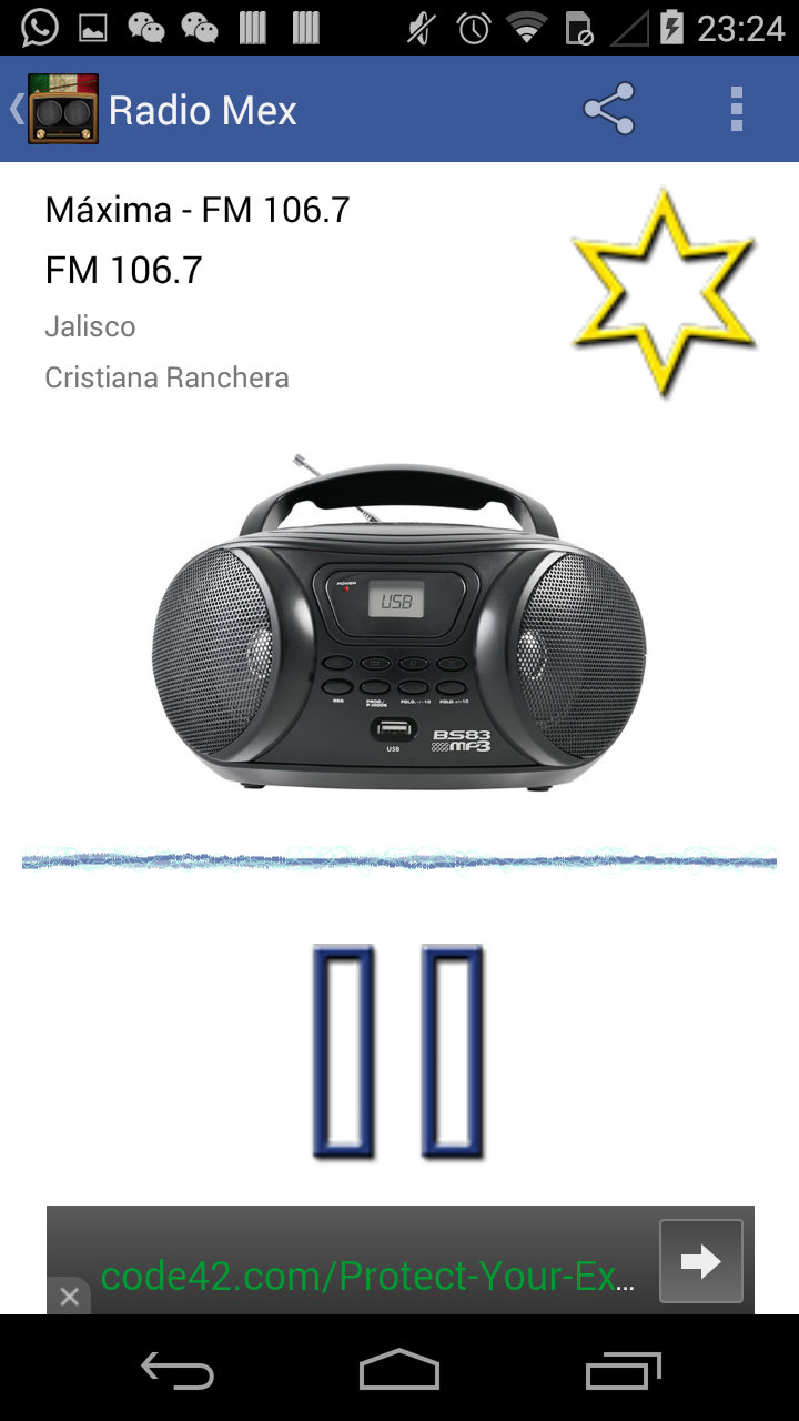 Radio Stream Mex - App on Amazon Appstore