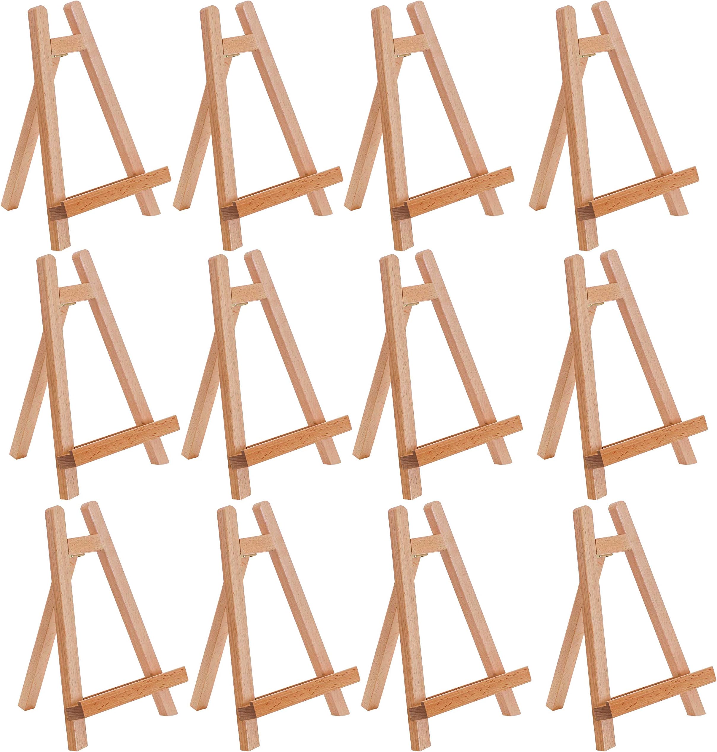 Amazon.com: Tosnail 6 Pack 12" Art Easel Stand Tabletop Wooden Display ...