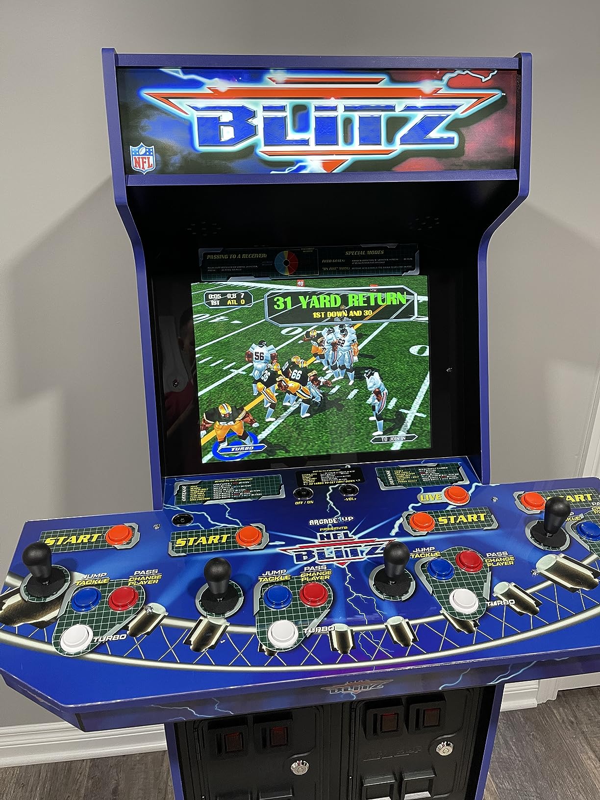 $56/mo - Finance Arcade1Up NFL Blitz Legends Arcade Machine - 4 Player ...
