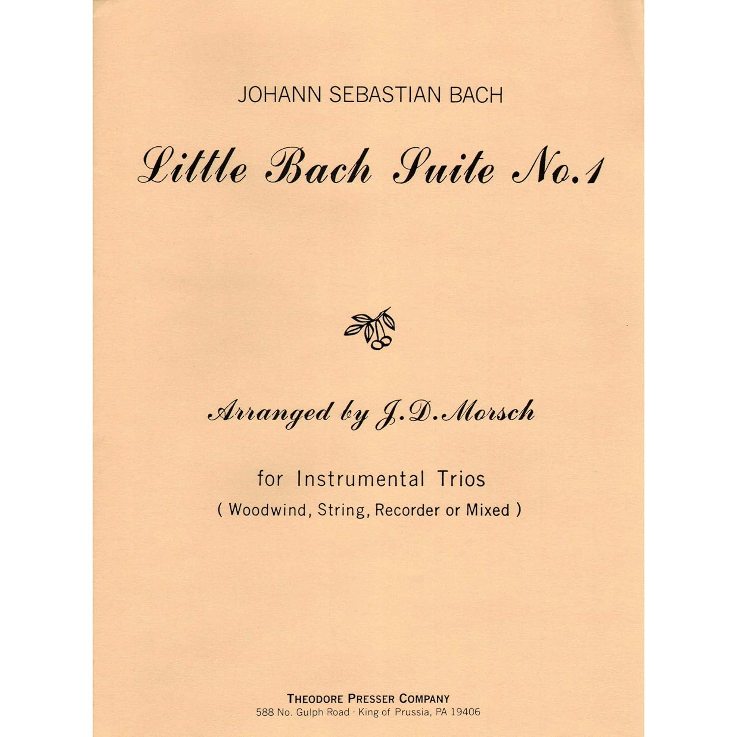 Amazon.com: Bach, JS - Little Bach Suite No 1 Score and Parts for Two ...