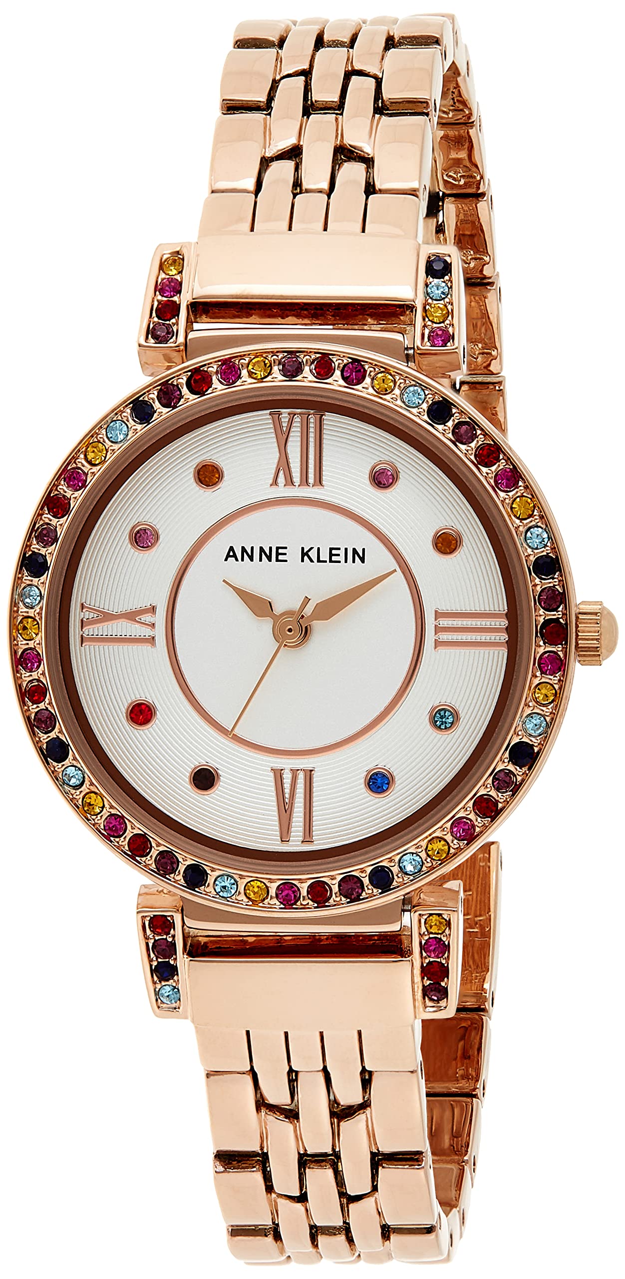 Buy Anne Klein Women's Premium Crystal Accented Bracelet Watch, AK/2928 ...