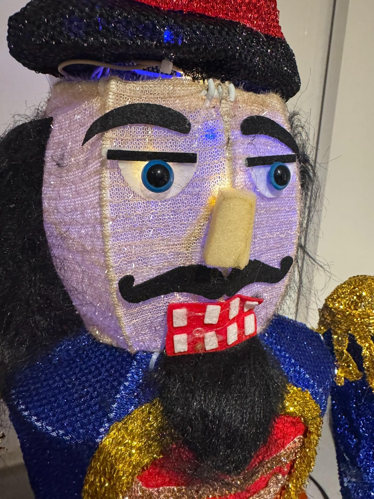 Amazon.com : 34" Nutcracker Christmas Decoration,Lighted-up Blue ...