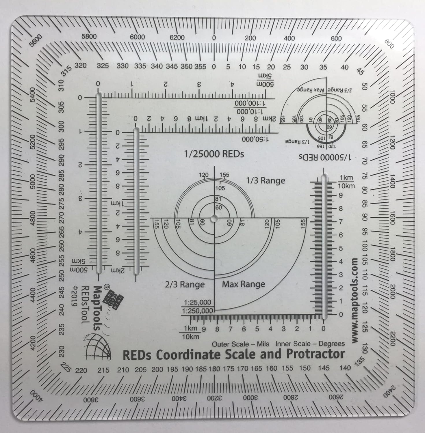 Amazon.com: MapTools Risk Estimate Distances (Reds) Coordinate Grid ...