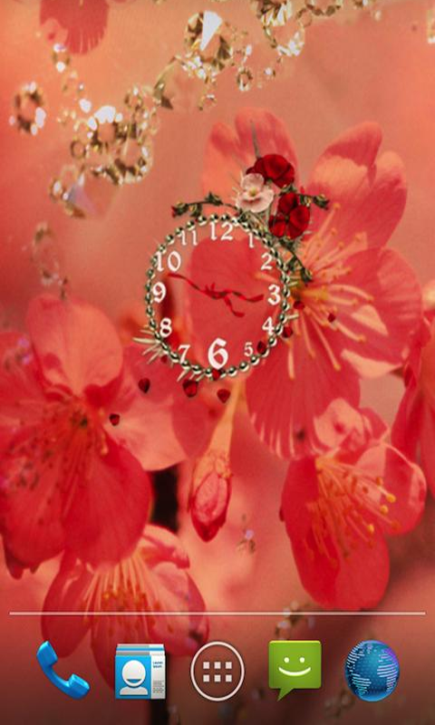 Desktop Flower Clock Wallpaper Book And A Pocket Watch · Free Stock