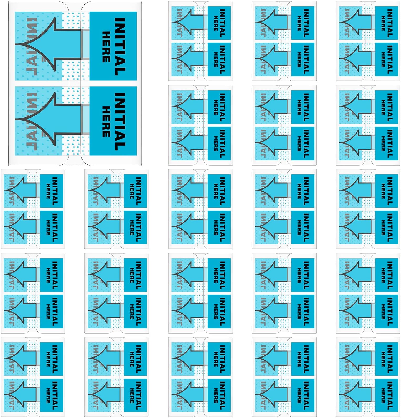 Amazon.com : PerKoop 16 Boxes Sign Here Notarize Initial Here Sign and ...