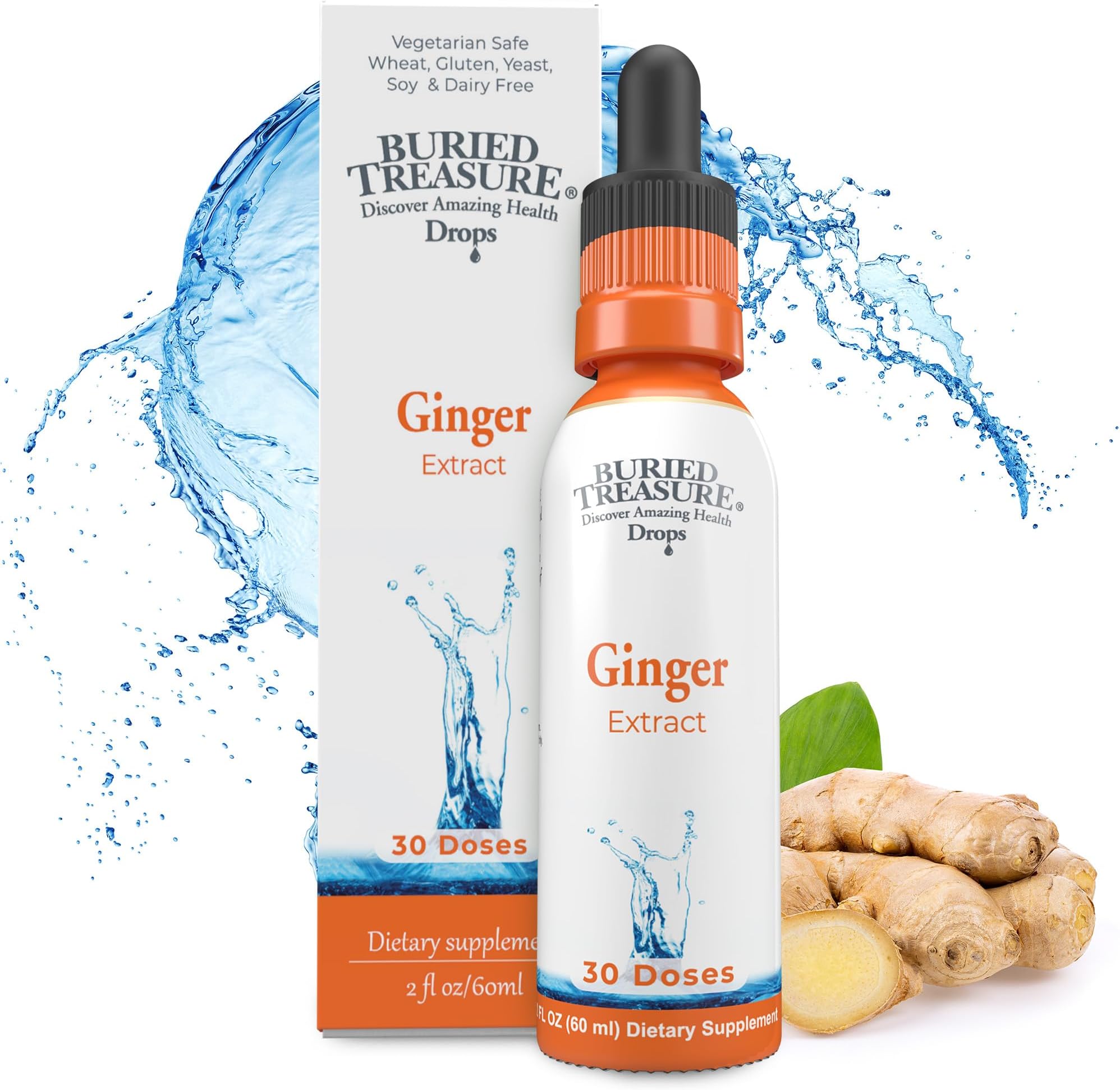 Amazon.com: Buried Treasure Ginger Drops - Made with Organic Ginger ...