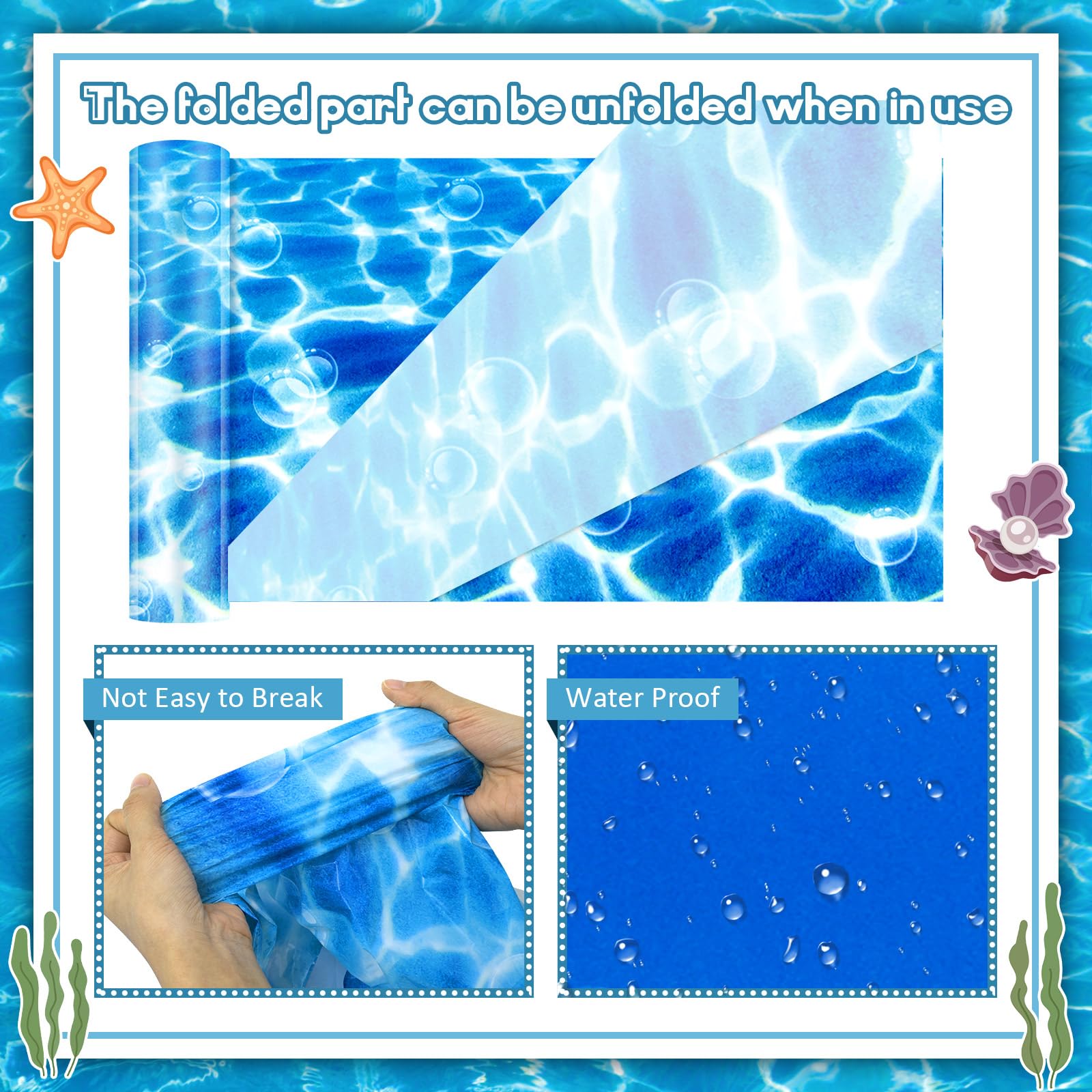 Snapklik.com : 1 Roll 1200 Inch X 54 Inch Under The Ocean Tablecloth ...