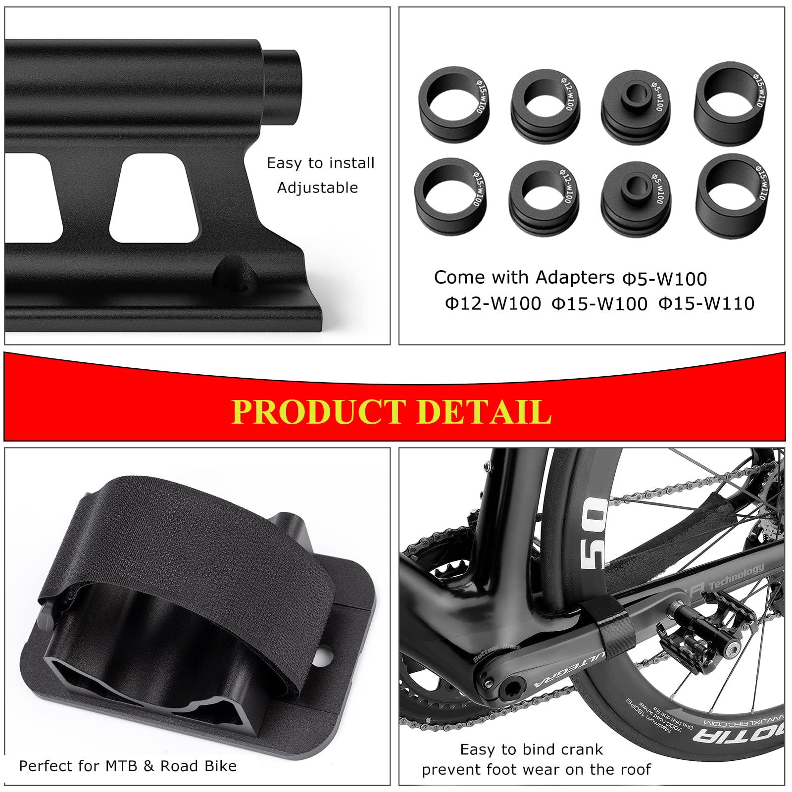 Snapklik.com : Bike Block Fork Mount -Quick Release Fork Block Mounts ...