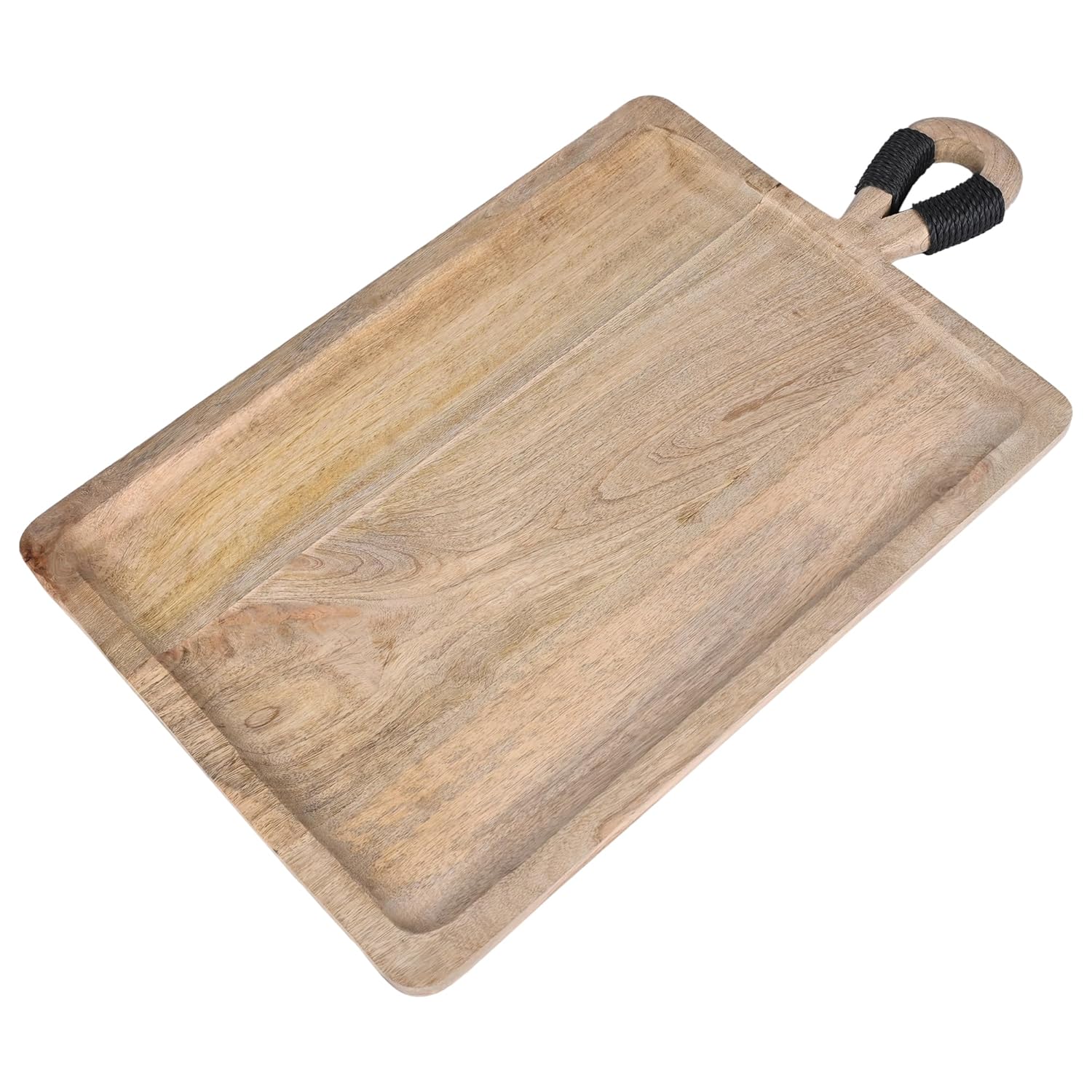 Buy SWHF Premium and Pure Extra Large Wooden Rectangle Serving Tray ...