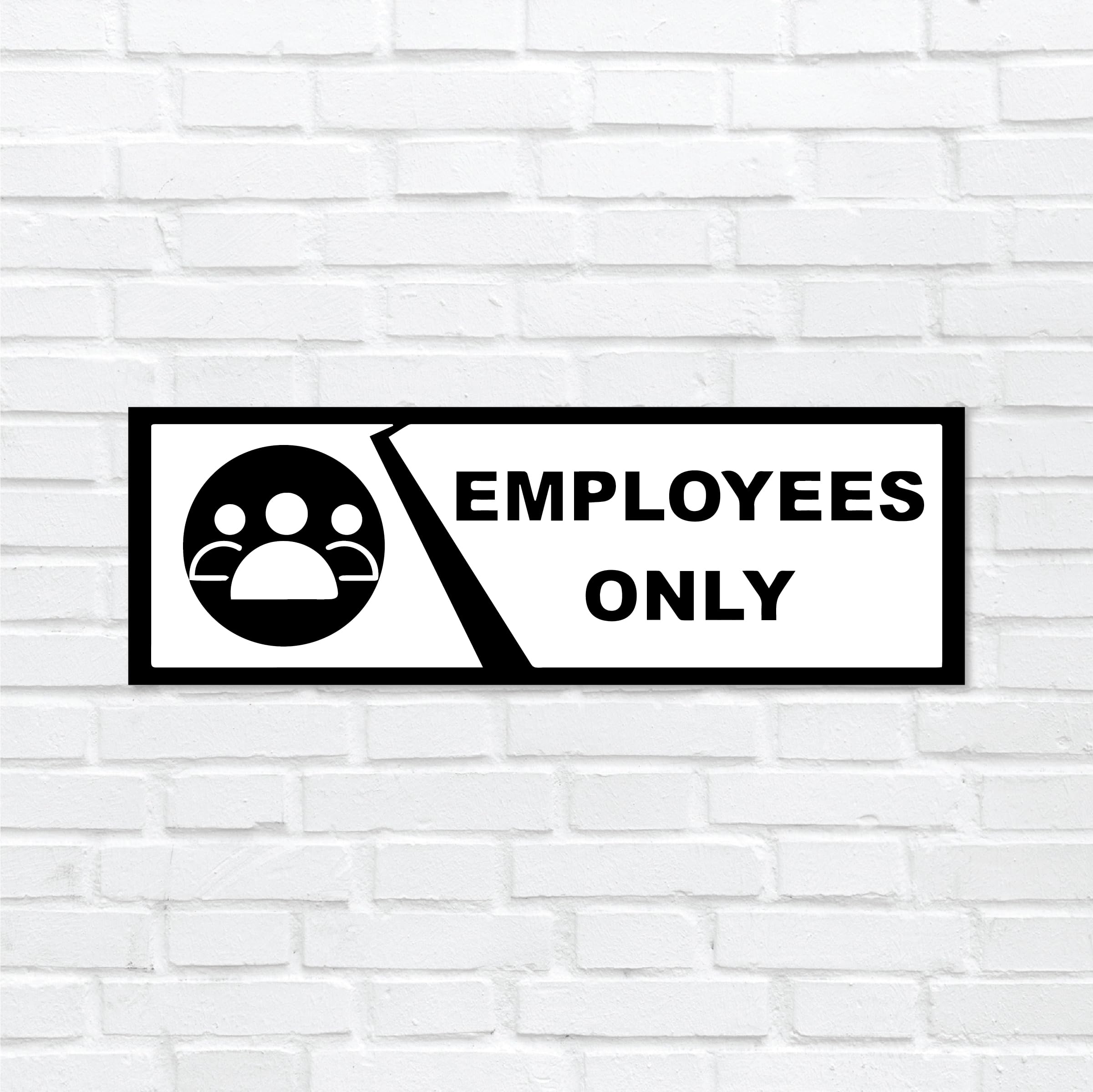 Buy SIGN EVER Employees Only Sign Board Office Factory Restaurant Bank ...