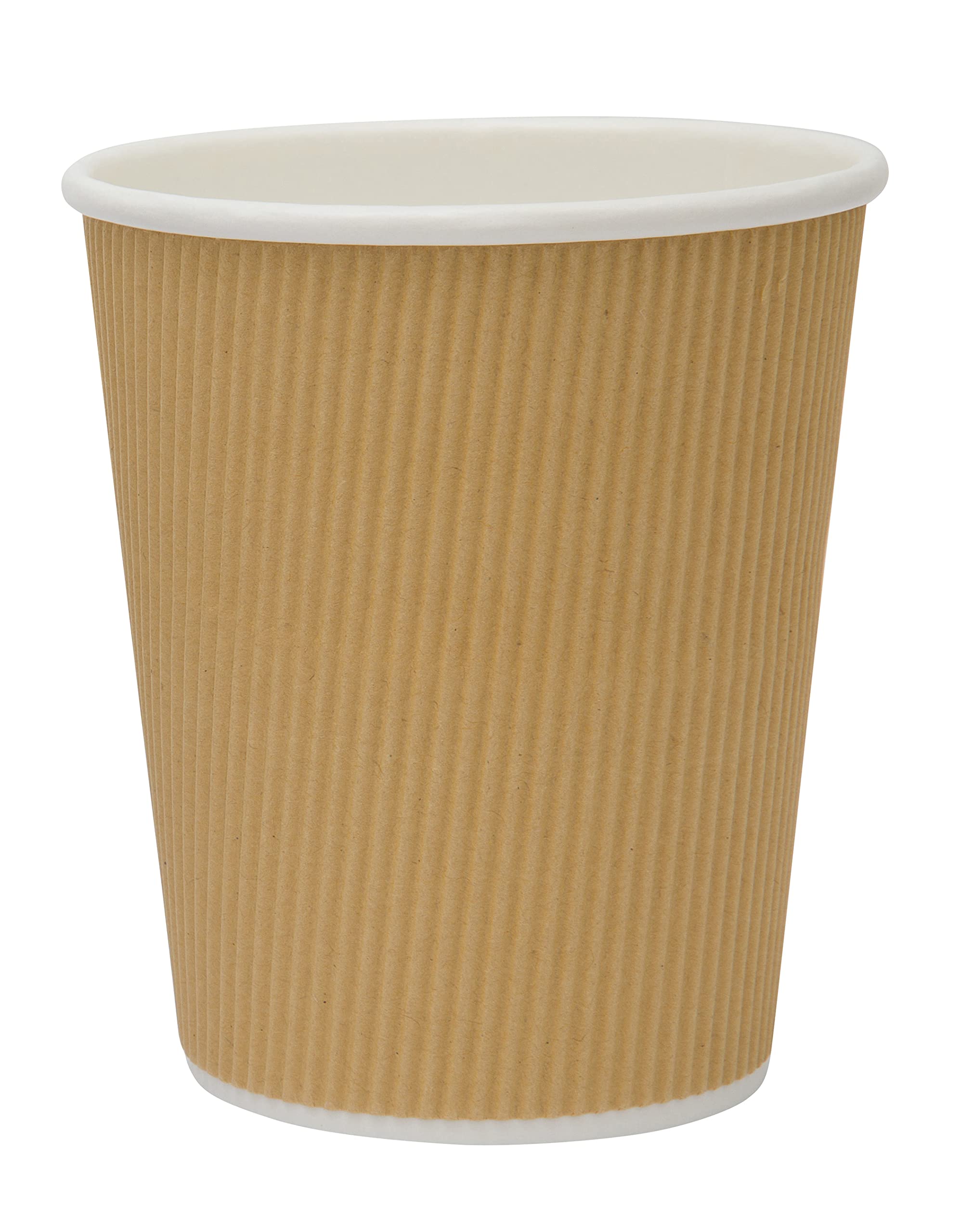 Ripple Paper Coffee Cups: Pack of 50-8oz(227ml), 10oz(284ml), 12oz ...