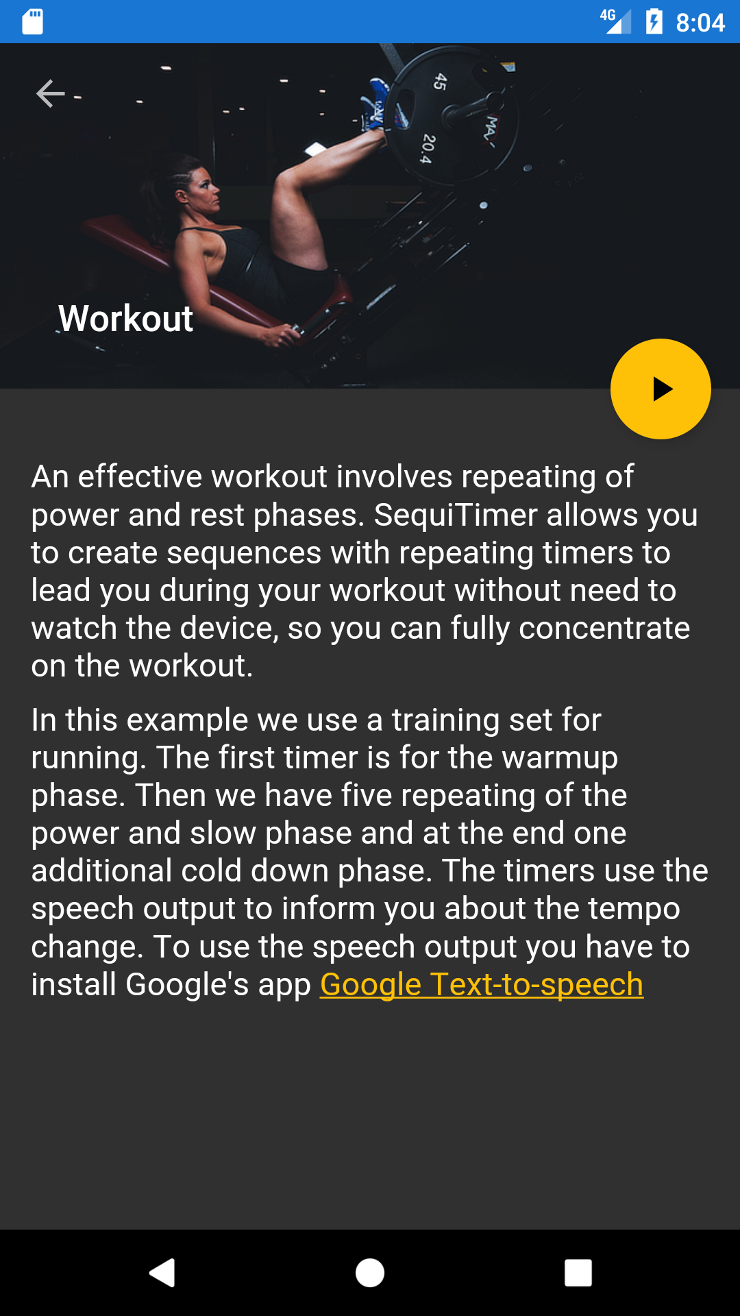 SequiTimer Pro - universal, simple and reliable interval timer - App on Amazon Appstore