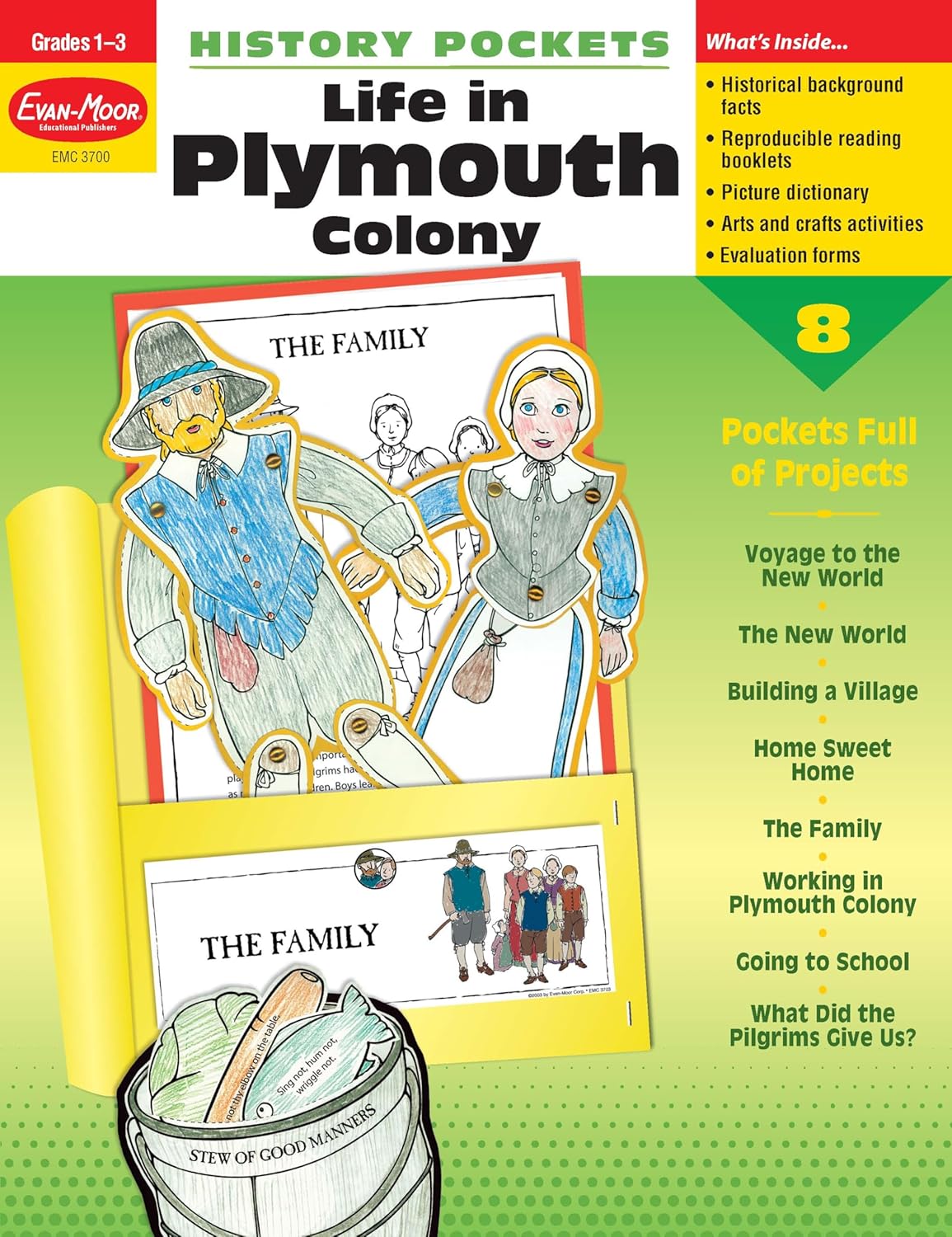 Amazon.com: History Pockets: Life in Plymouth Colony, Grades 1-3: ...