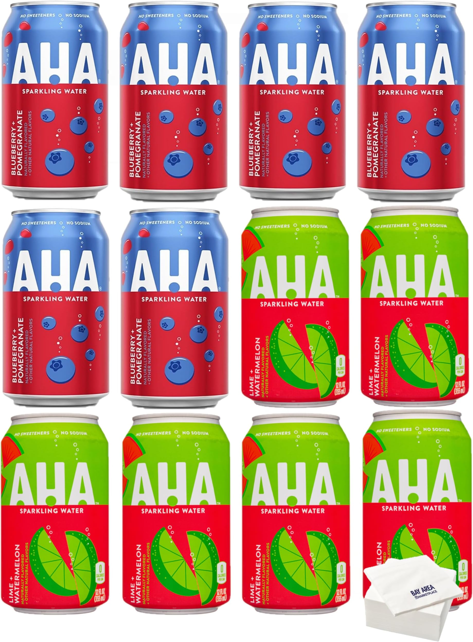 Amazon.com: AHA Sparkling Water, AHA Variety 12 Pack : Grocery ...