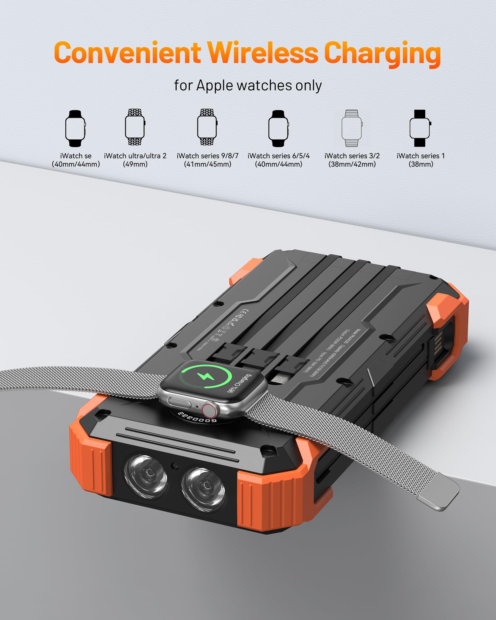 Snapklik.com : GOODaaa Solar Power Bank, 42800mAh Portable Charger ...
