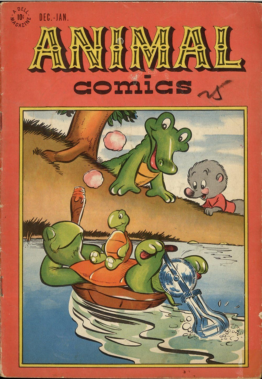 Amazon.com: POSTER comics cover Dell Animal 24 Vintage Wall Art Print ...
