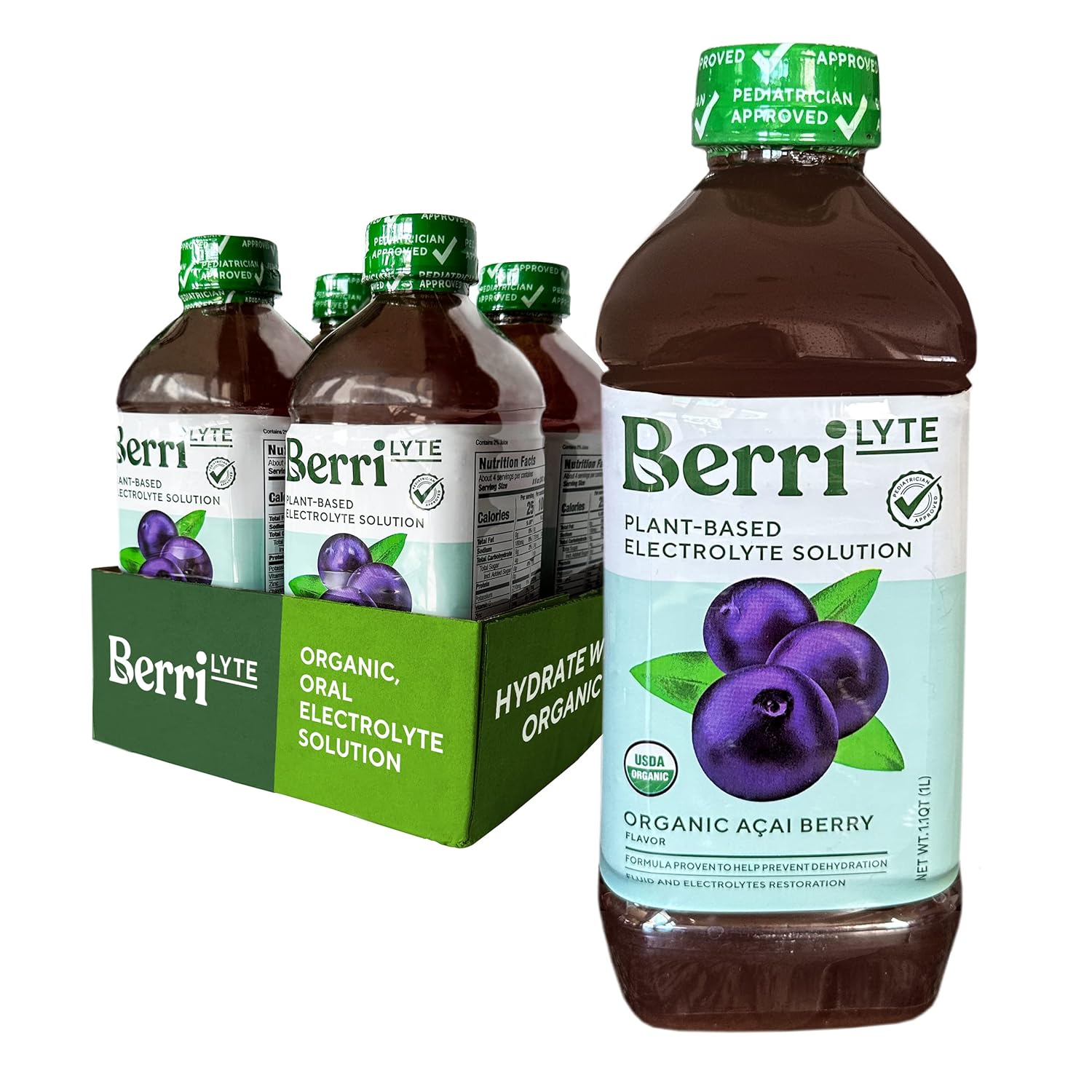 Amazon.com: Berri Lyte Plant Based Organic Electrolyte Solution ...