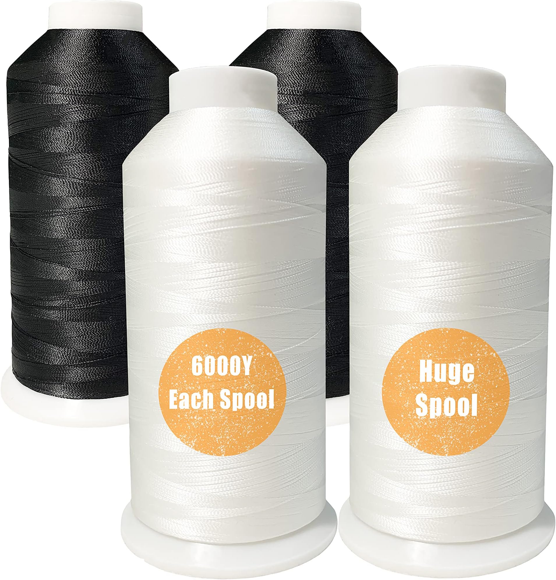 Amazon.com: IZO Home Goods 4-Pack of 6000 Yards (Each) White Serger ...