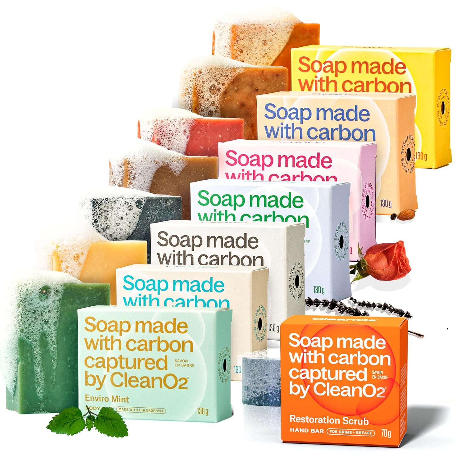 Amazon.com : CleanO2 | Natural Vegan Body Soap Bars | Clean Ingredients ...