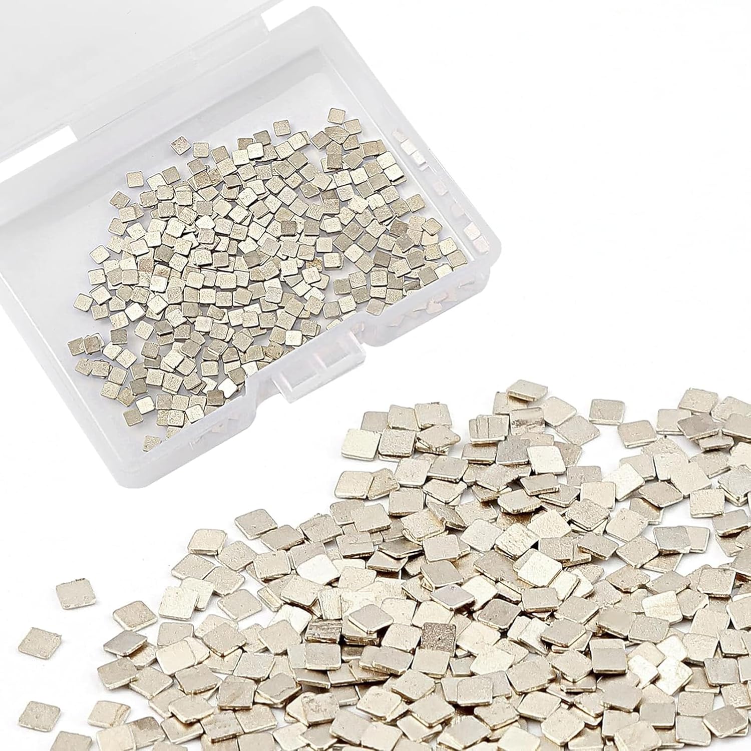 4 Grams Silver Solder Flux for Jewelry, 2x2mm Precut Silver Solder Chips Ultra Tiny Medium ...