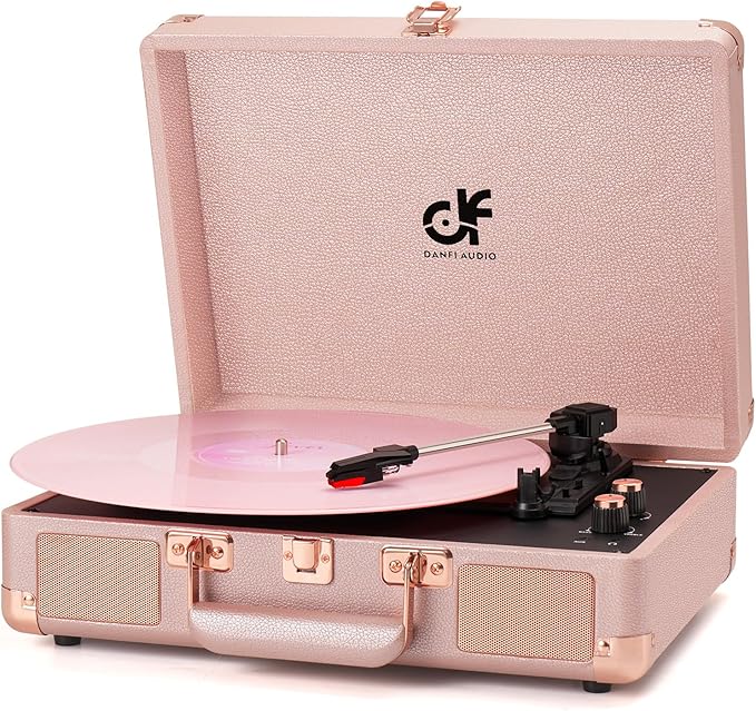 Amazon.com: Vinyl Record Player 3-Speed Portable Suitcase Record Player ...