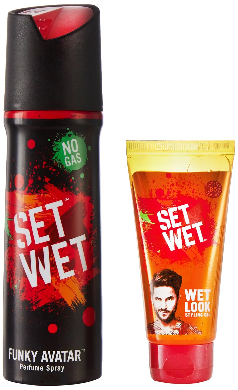 Buy Set Wet Funky Avatar Perfume Spray, 120ml with Wet Look Hair Gel ...