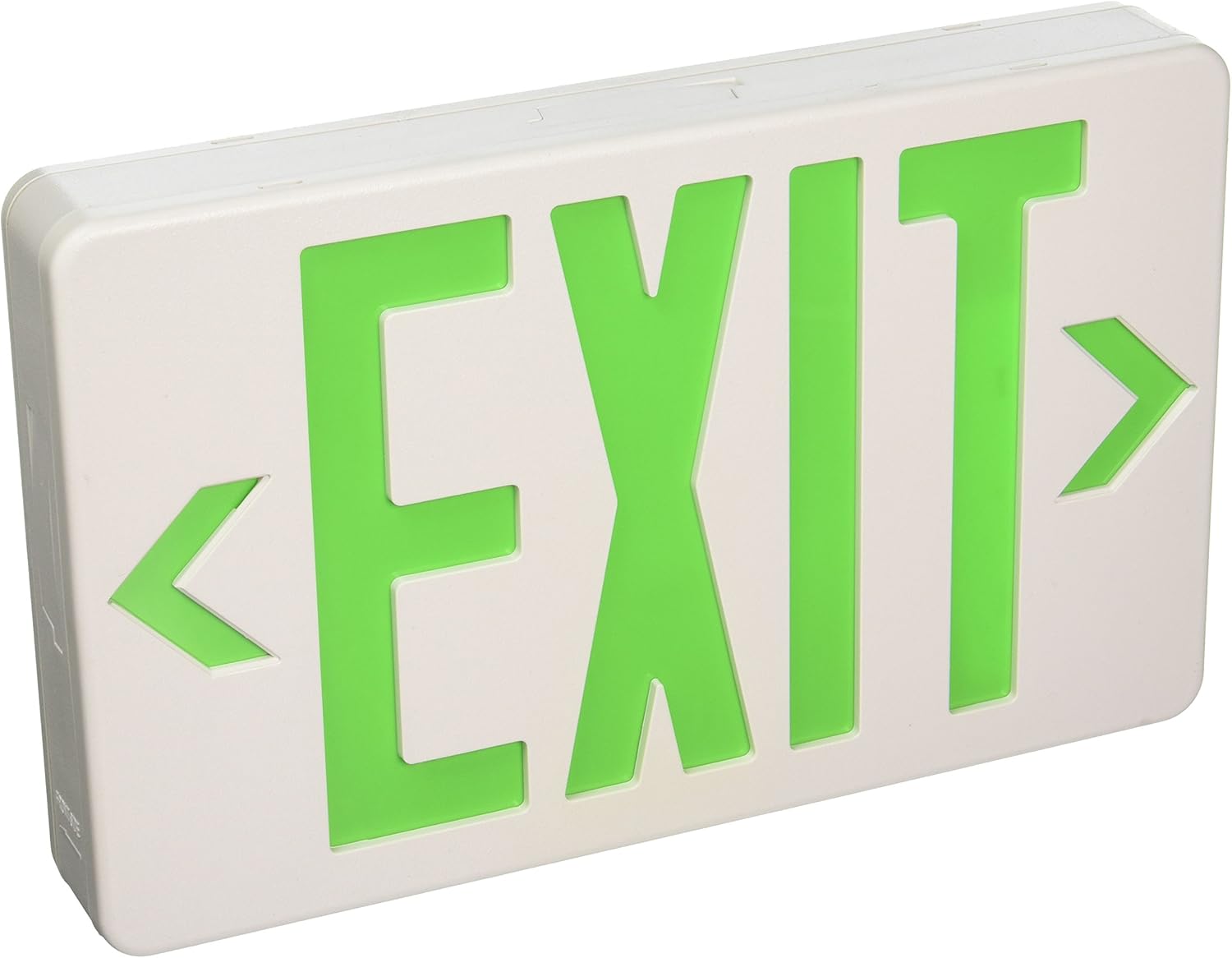 Royal Pacific RXL7GW Two Circuit Exit Sign, White with Green Letters ...