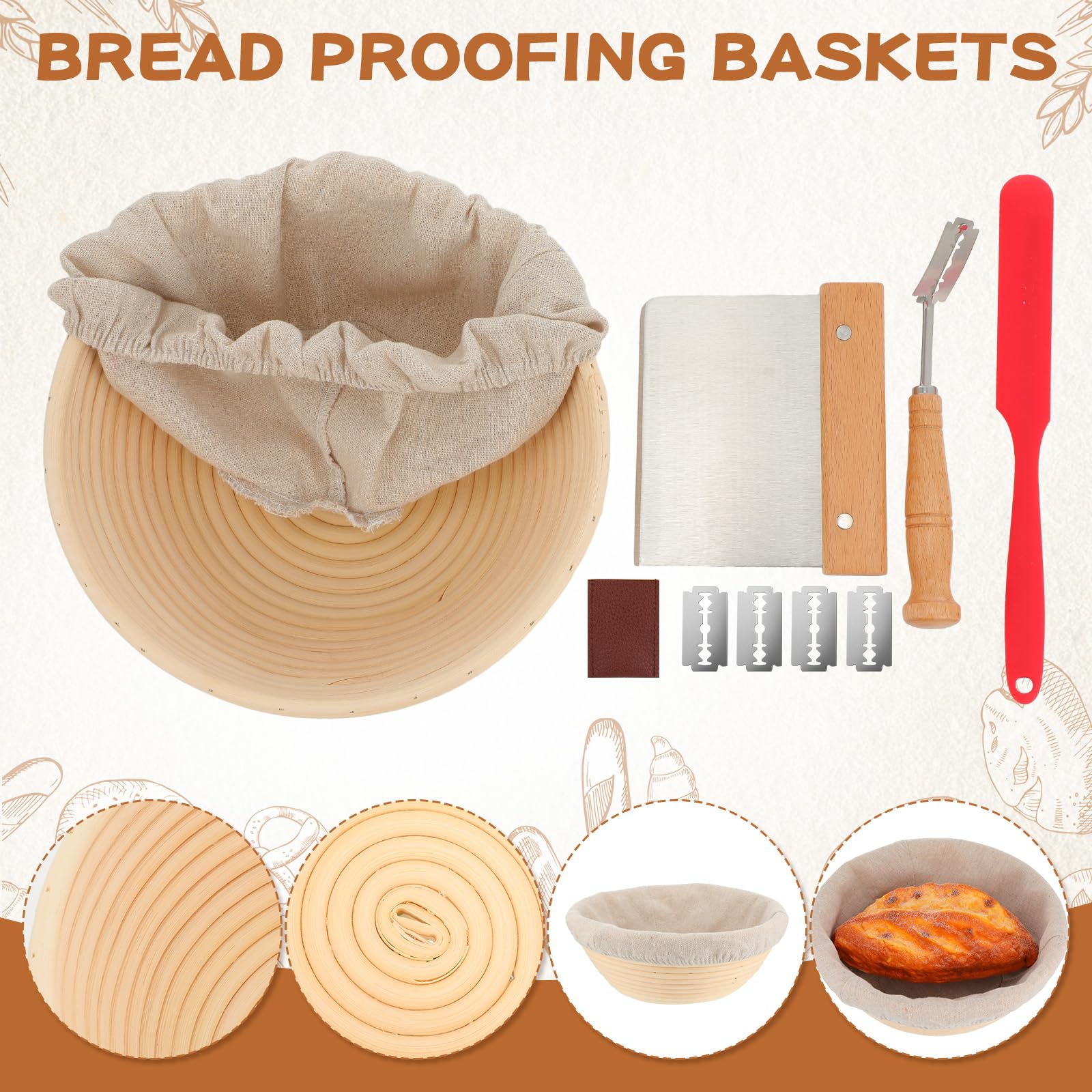 Snapklik.com : Domensi 20 Pcs Sourdough Starter Kit Includes 24 Oz Sourdough Starter Jar And 9 ...