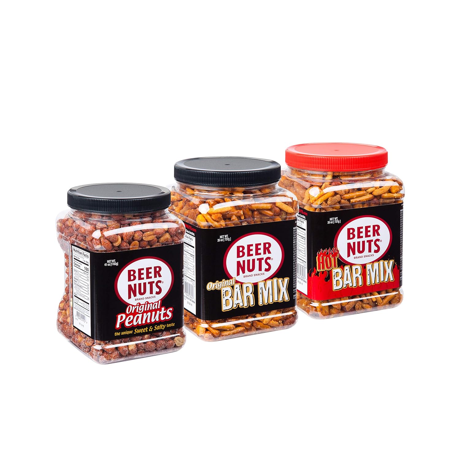 Amazon.com: BEER NUTS 41oz Original Peanuts + 26oz Original Bar Mix ...