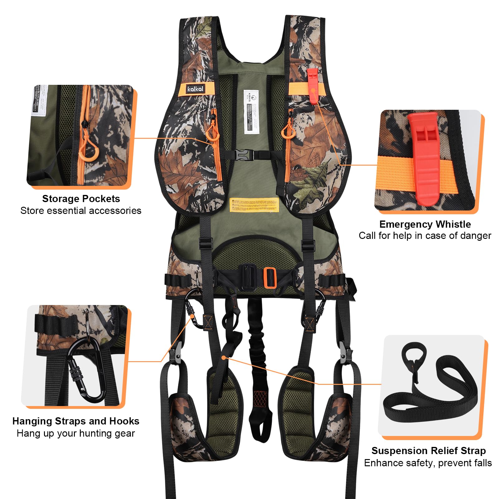 Snapklik.com : Tree Stand Harness, Hunter Safety System Harness For ...