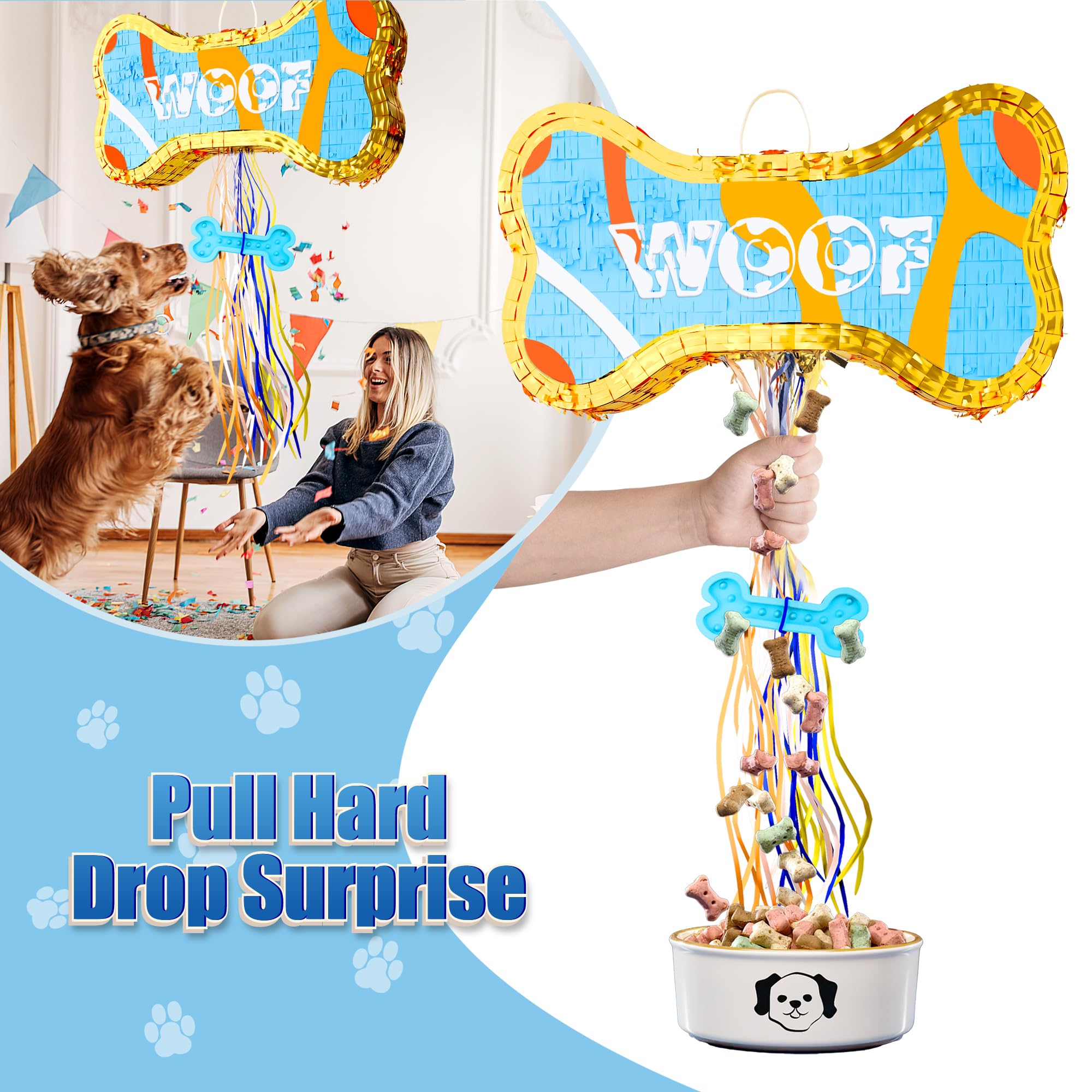 Snapklik.com : MUWOOB Dog Bone Pinata For Puppy Birthday Party ...