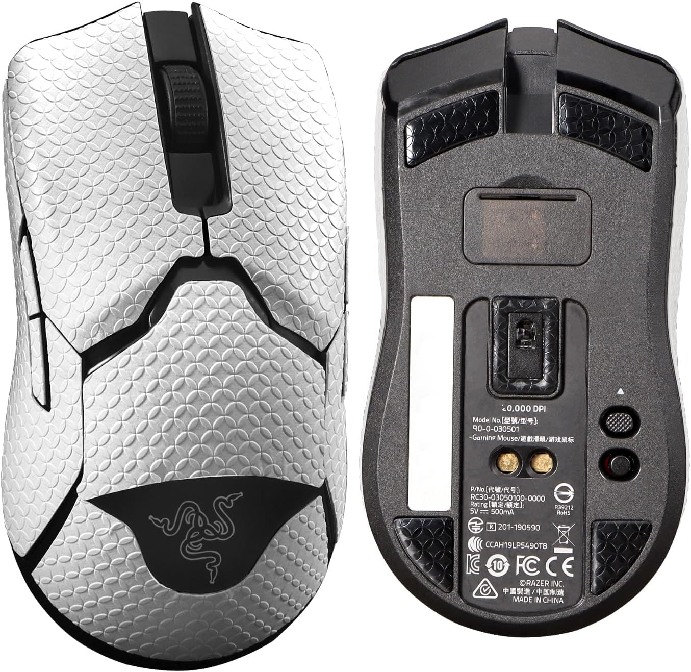 Amazon.com: A Pair Grip Tape Replacement for Razer Viper/Viper Ultimate ...