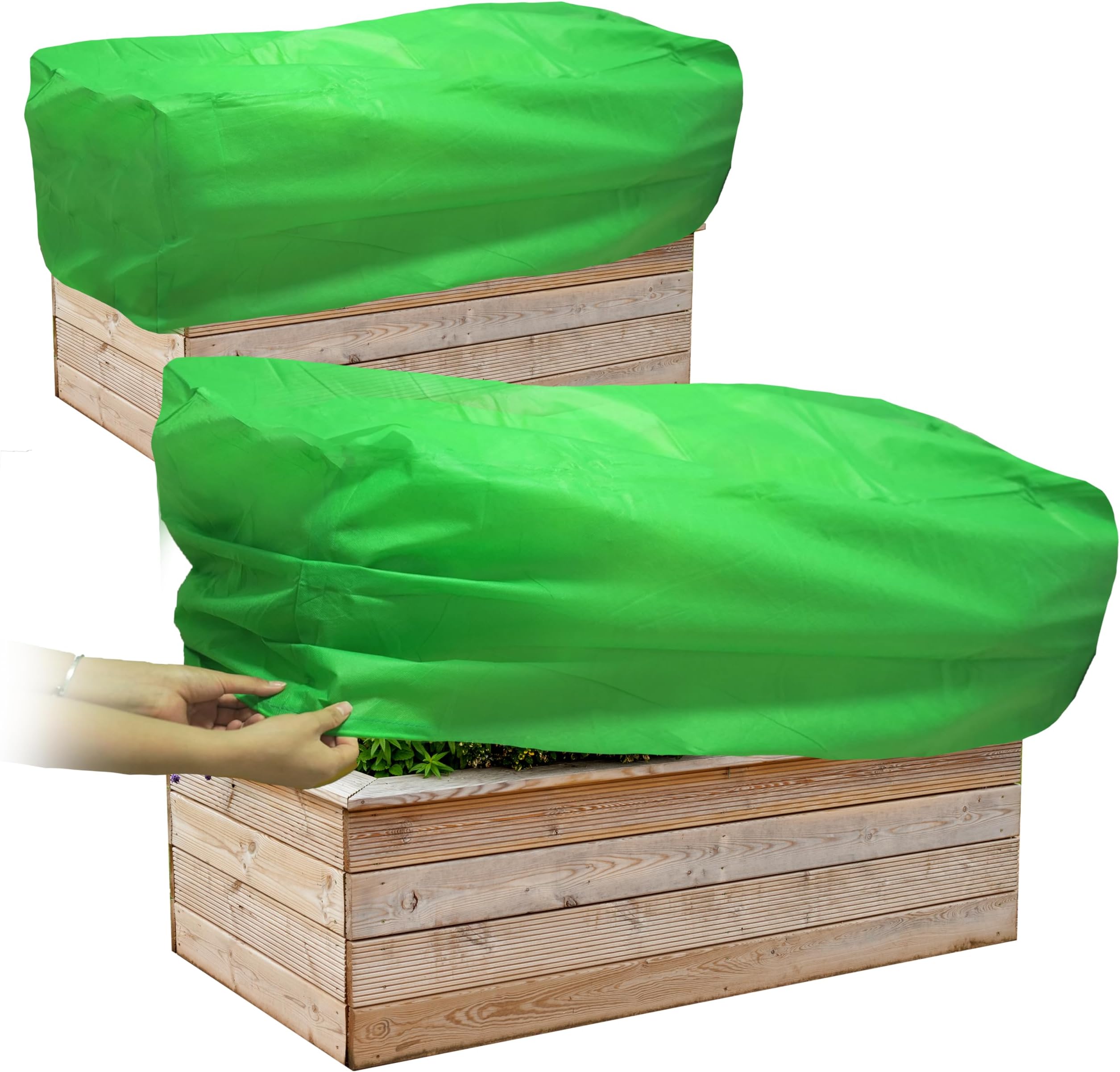 Amazon.com : Kculehtlla 4 Pcs Rectangular Planter Plant Winter Frost ...