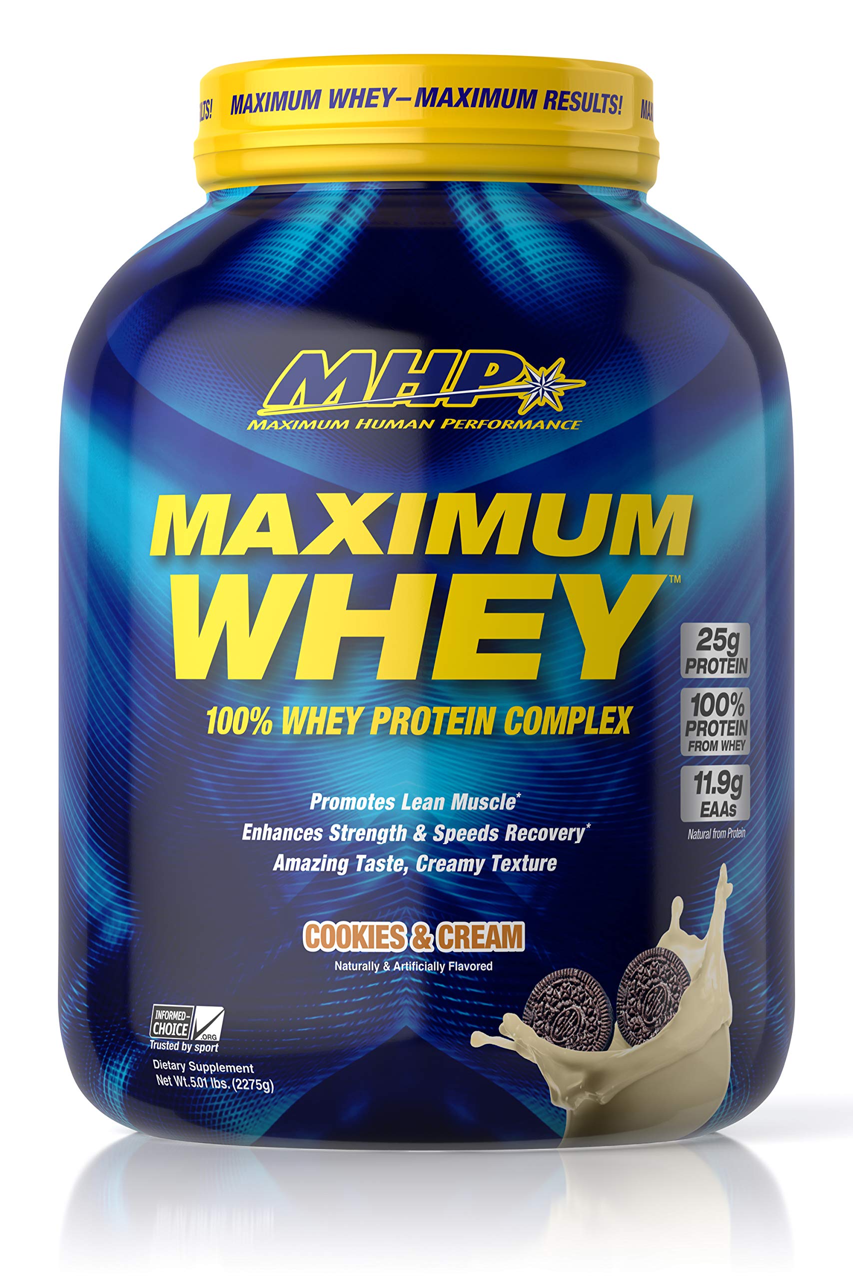 Amazon.com: Maximum Human Performance Maximum Whey Protein, 25g Fast ...