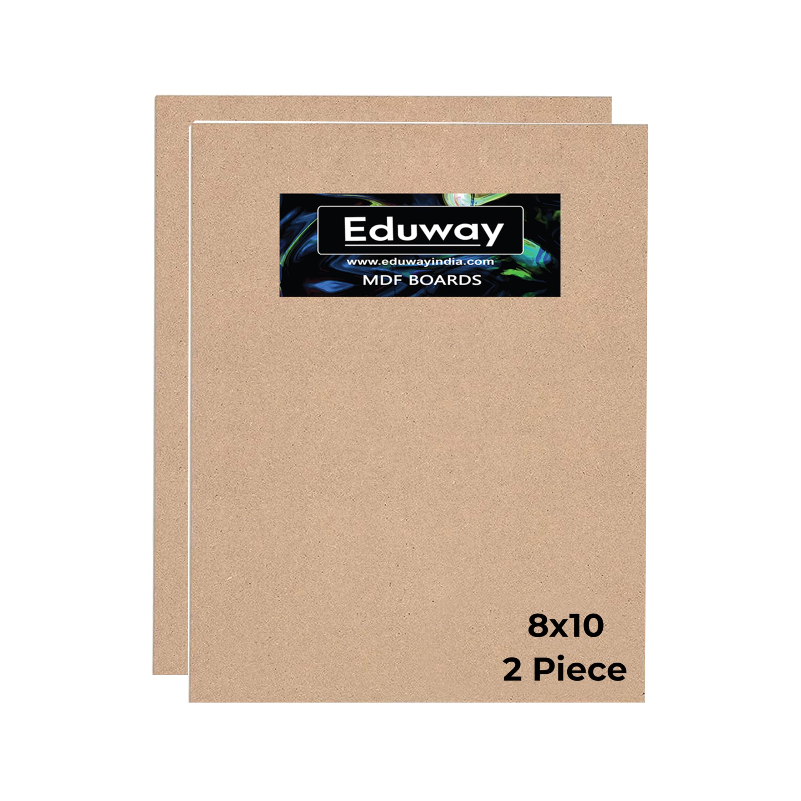 Eduway® 8x10 Inch MDF Board Wood Sheet for Mandala , Lippan, Resin Art ...