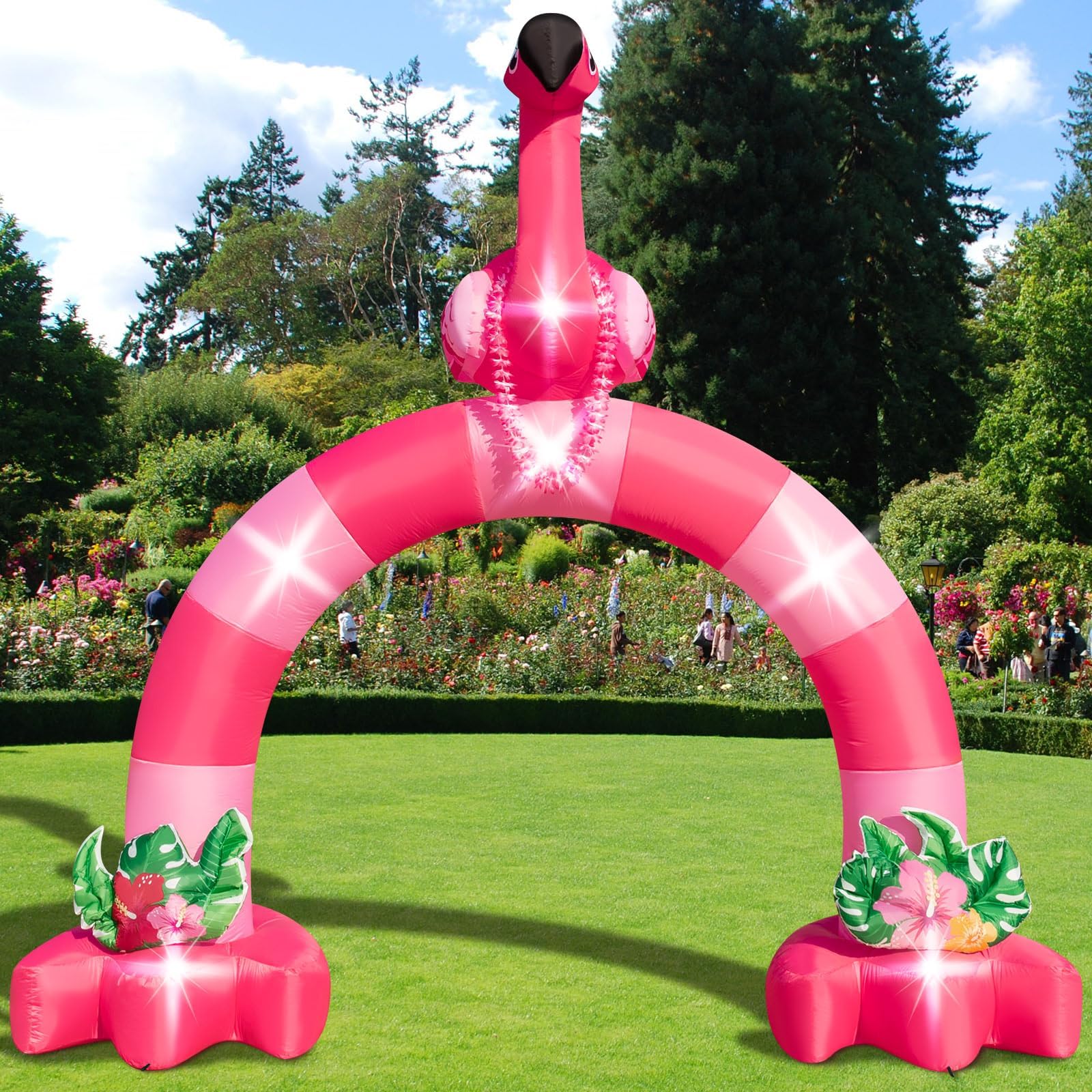 Amazon.com: Shappy 5 ft Inflatable Tiki Decoration LED Blow Luau ...