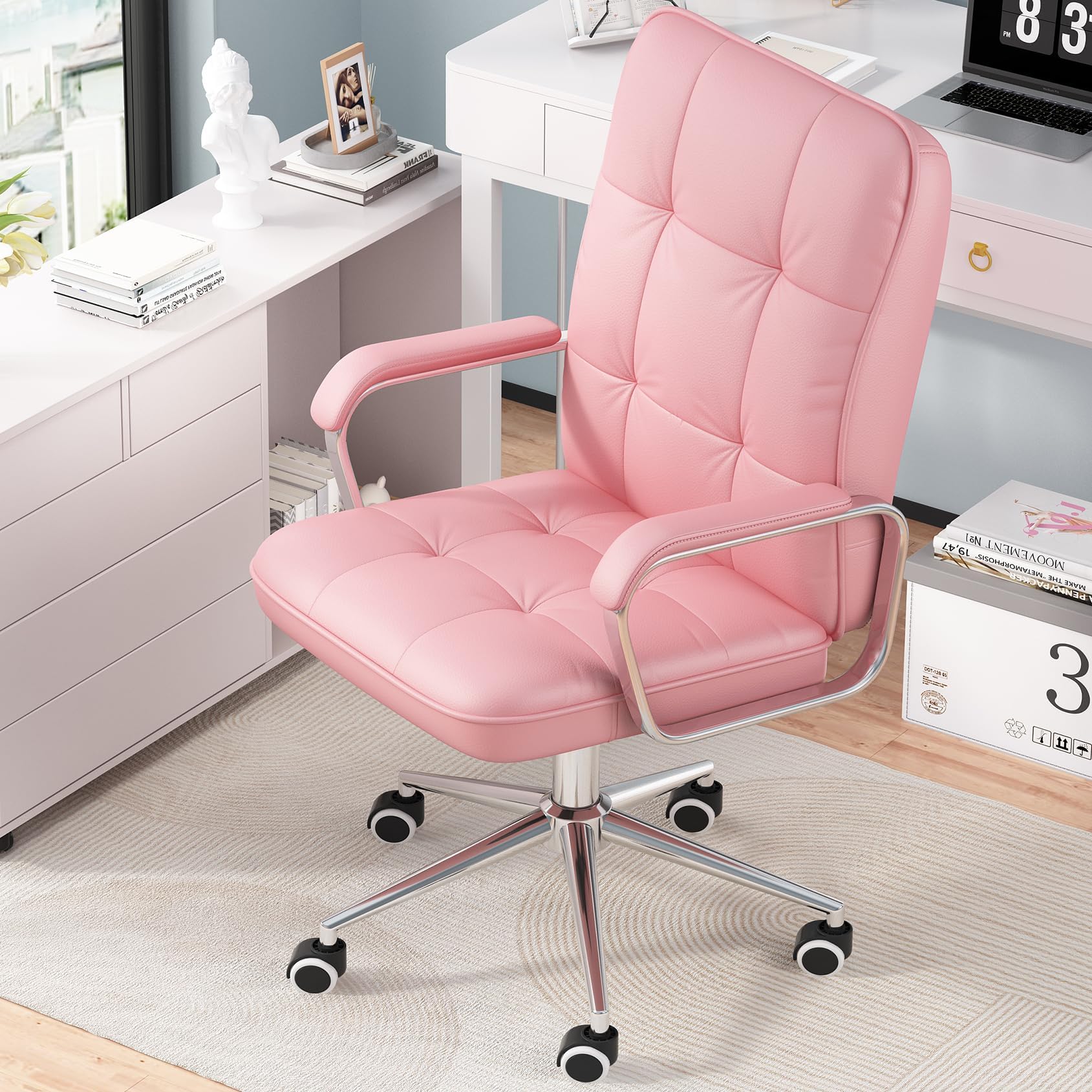 Amazon.com: HomeZeer Home Office Desk Chair, Swivel Computer Desk Chair ...