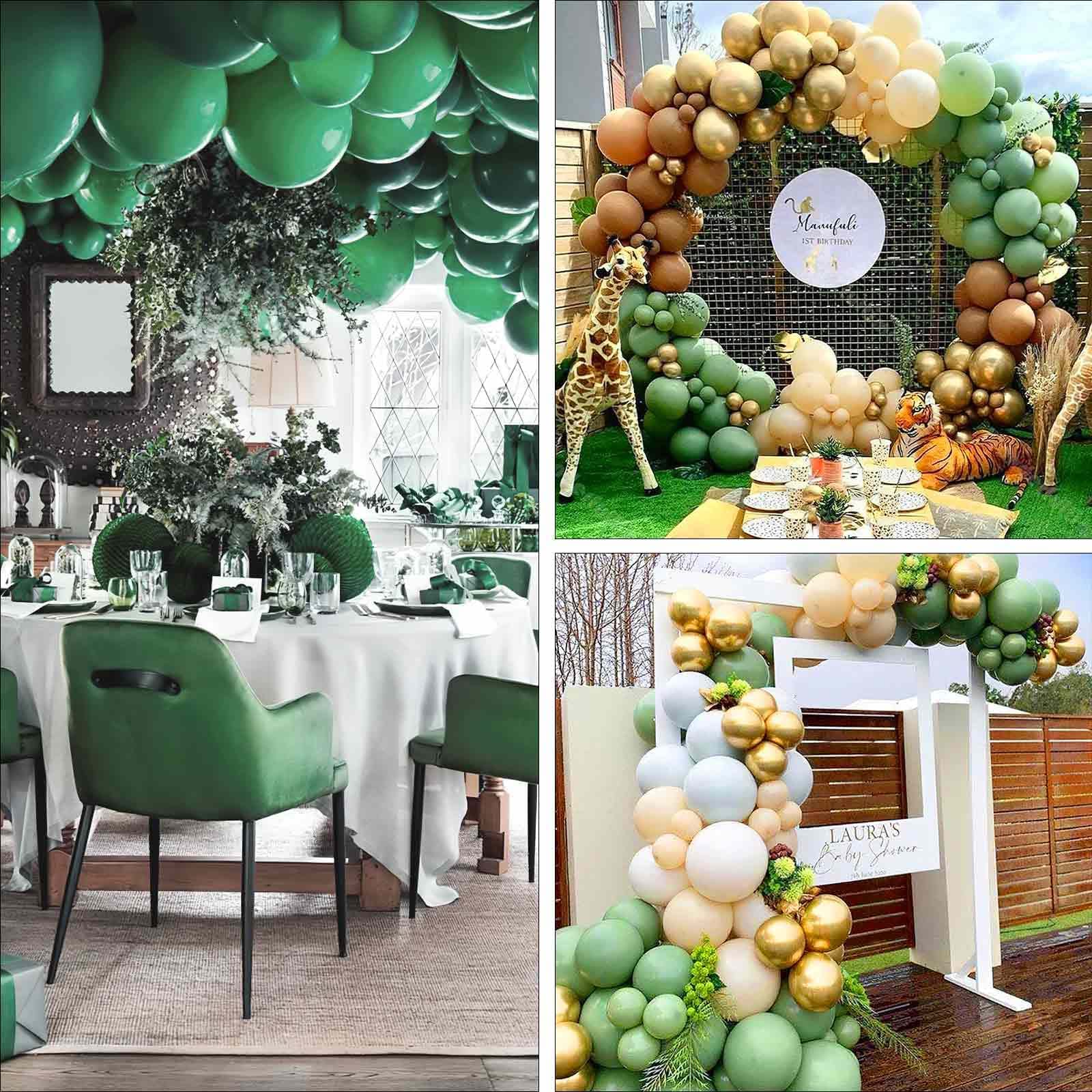 Snapklik.com : Jade Green Balloons, 50 Pcs 5 Inch Boho Green Balloons ...