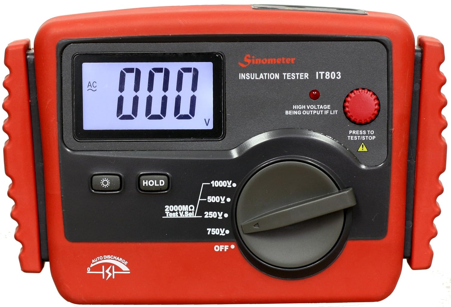 Sinometer IT-803 Digital Insulation Tester, 2,000 MOhm Maximum: Multi ...