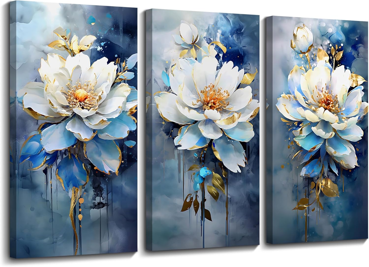 Amazon.com: AJAZIKO Large Wall Art For Living Room Floral Wall Art ...