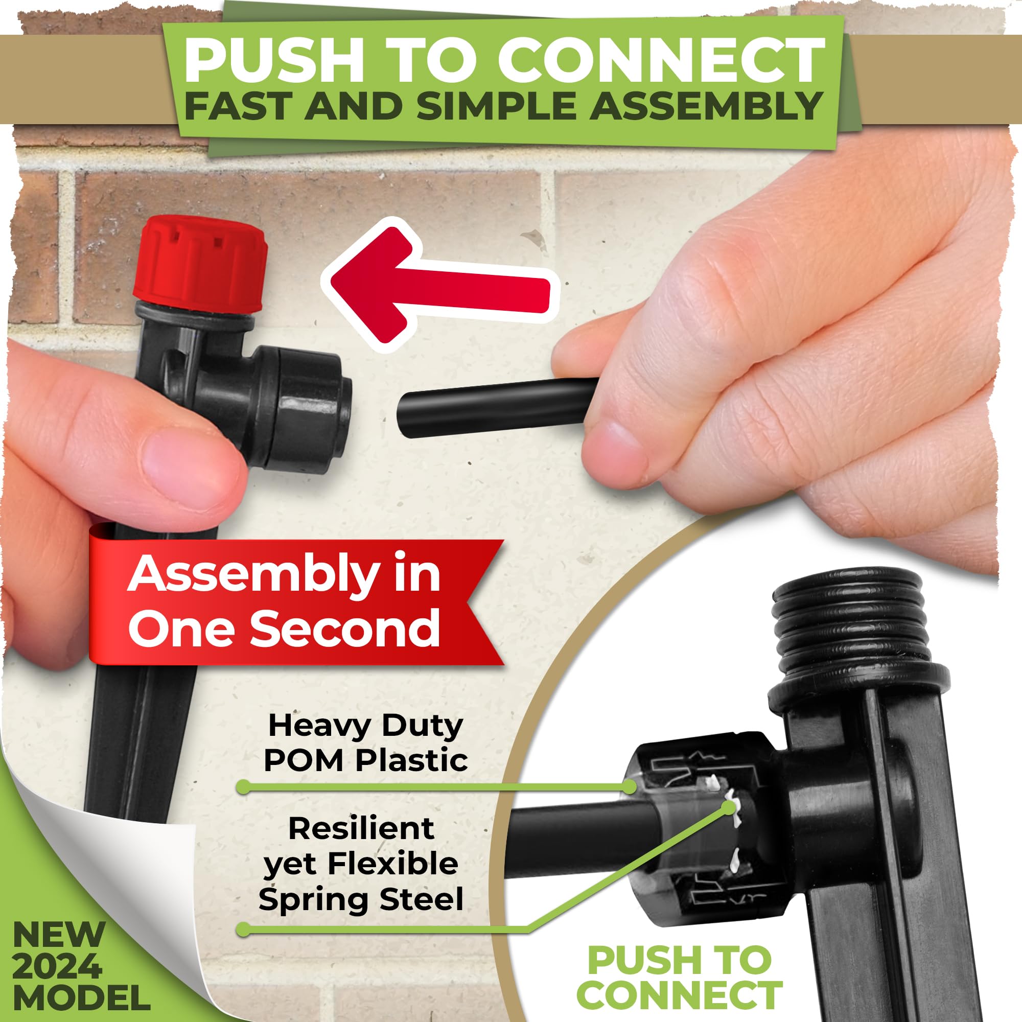 Snapklik.com : Carpathen 30pcs Drip Irrigation Emitters - 1/4 Drip ...