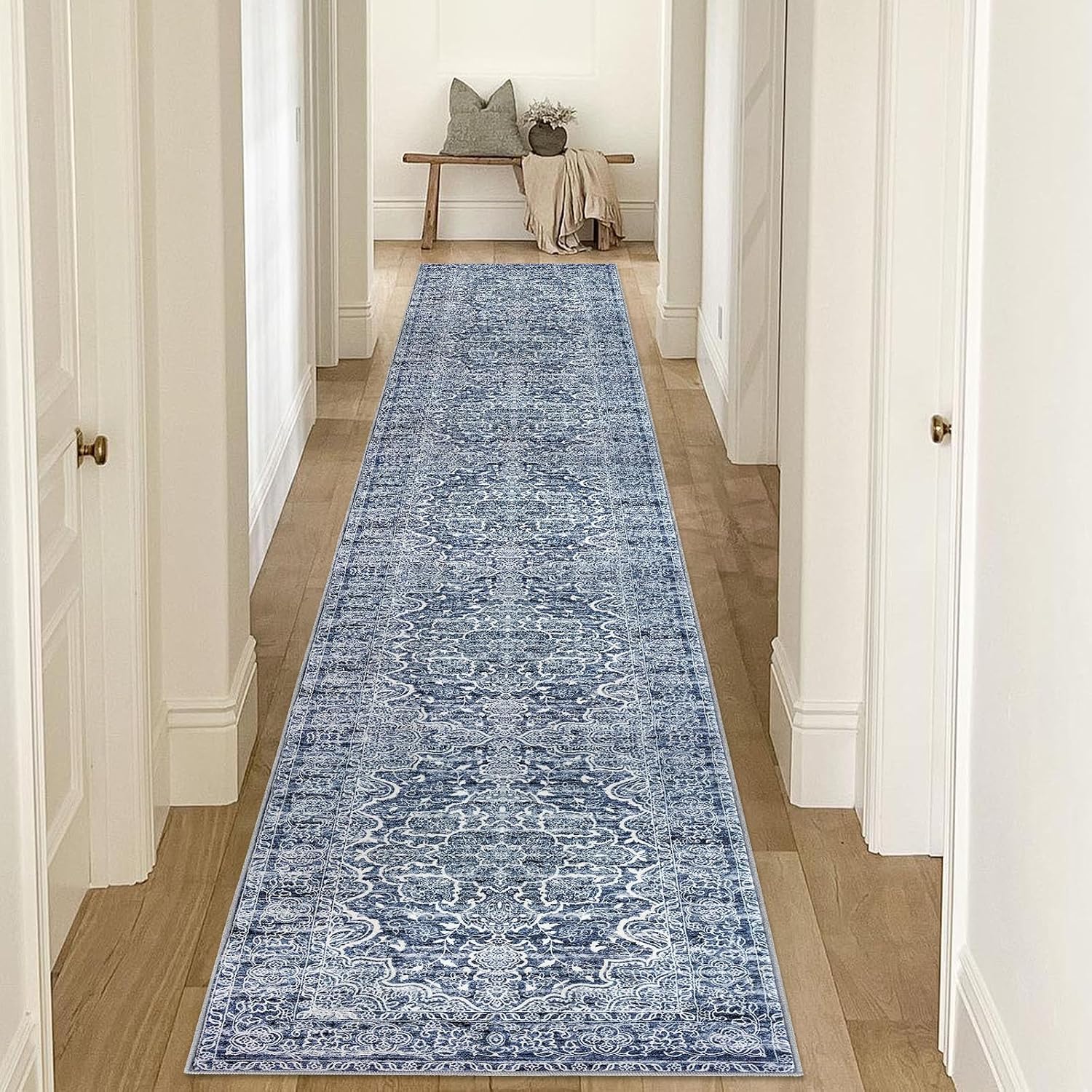 Amazon.com: KUTA Oriental Washable Runner Rug 2.6x16, Non-Slip 16ft ...
