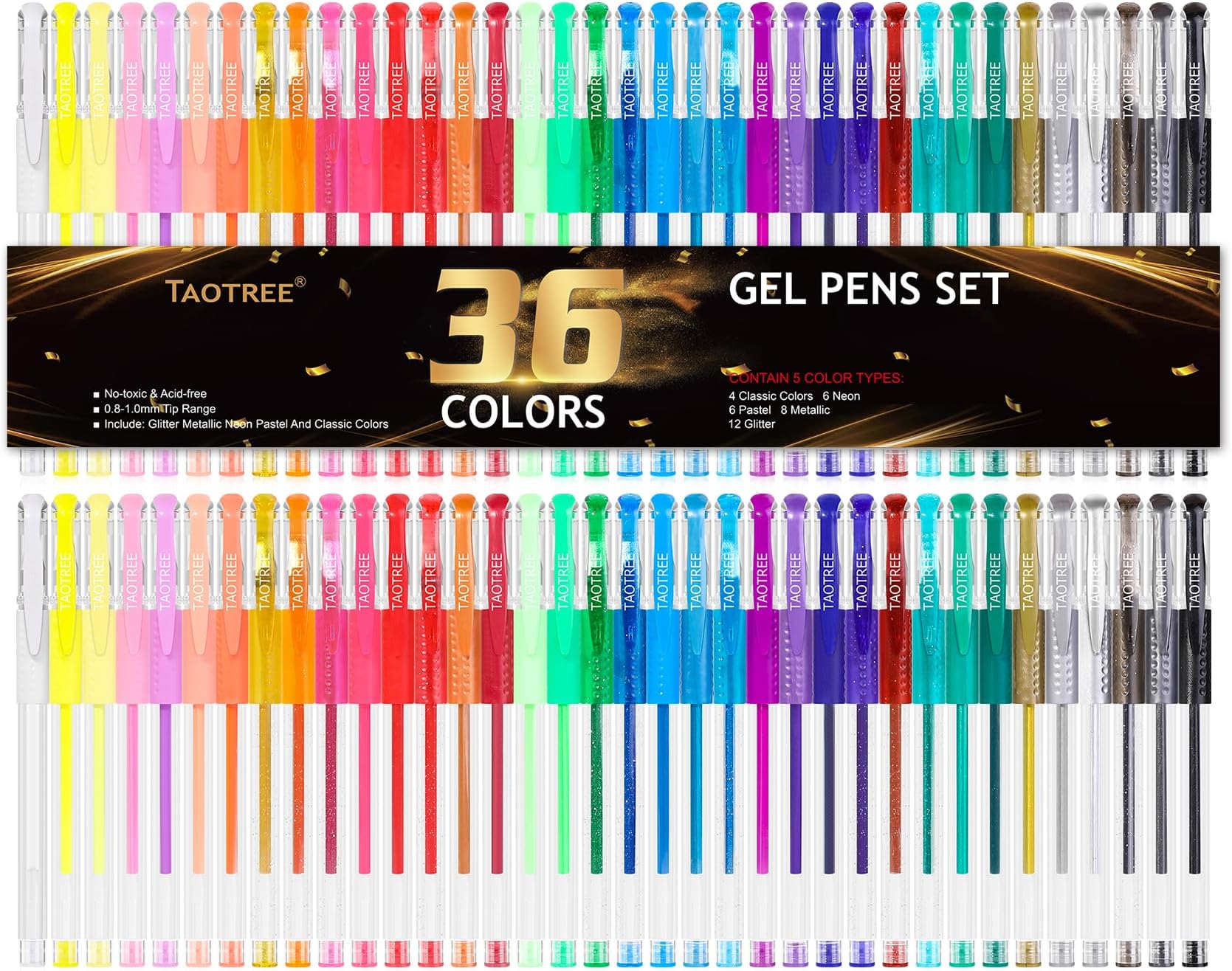 Amazon.com : FUN LAVIE Gel Pens 60 Colors Set Art Drawing Marker Pen ...