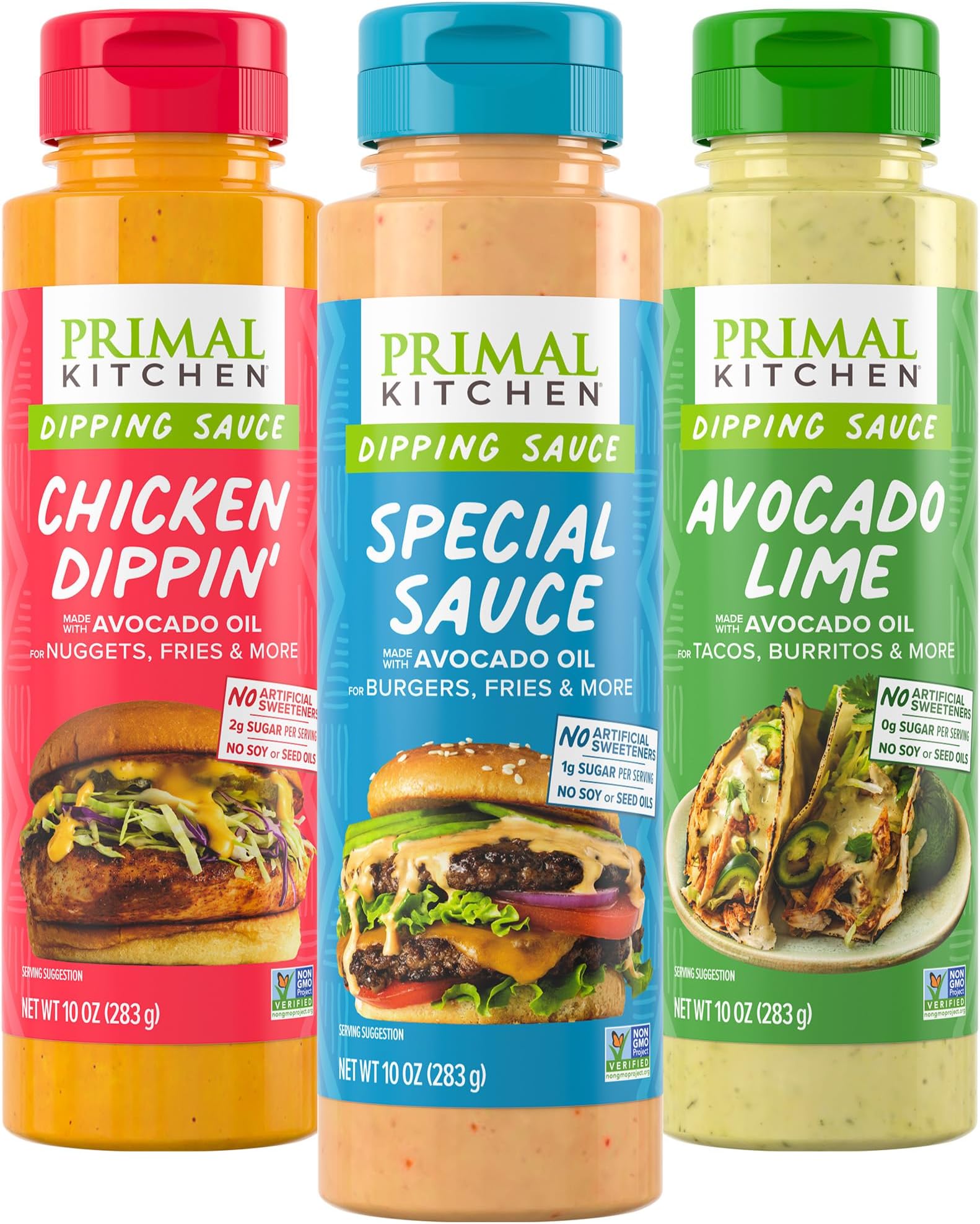 Amazon.com : Primal Kitchen Organic BBQ Sauce & Steak Sauce 3-Pack ...