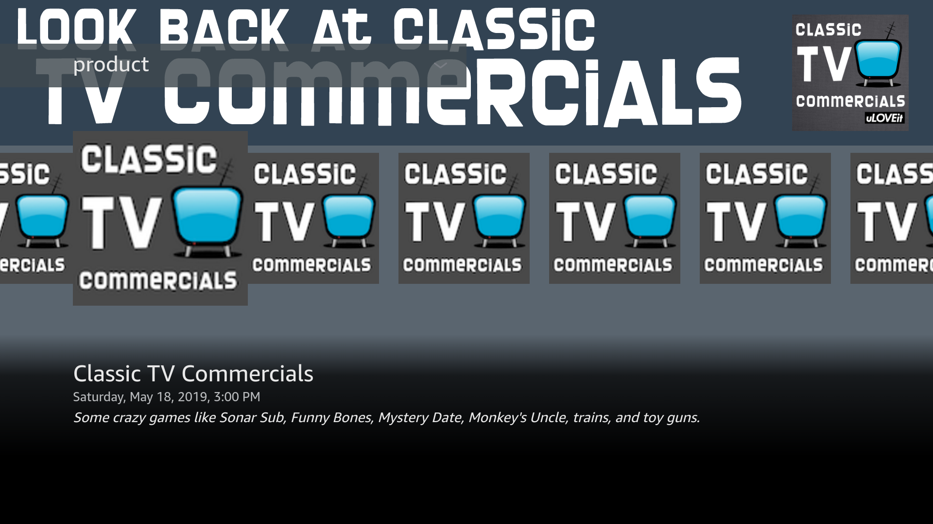 Classic TV Commercials - App on Amazon Appstore